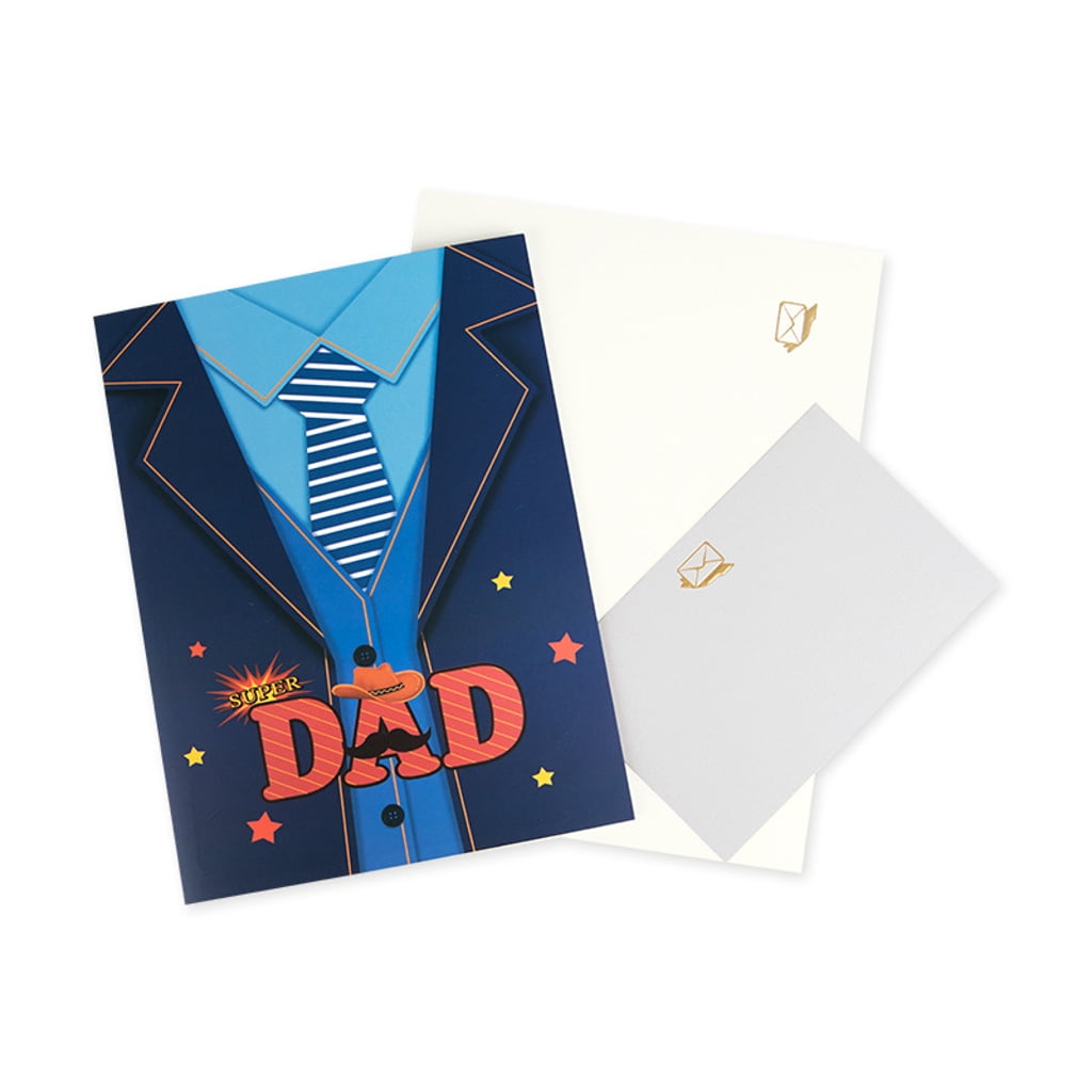Unique 3D Father Card for Handmade Gift Greeting Card with Envelope ...