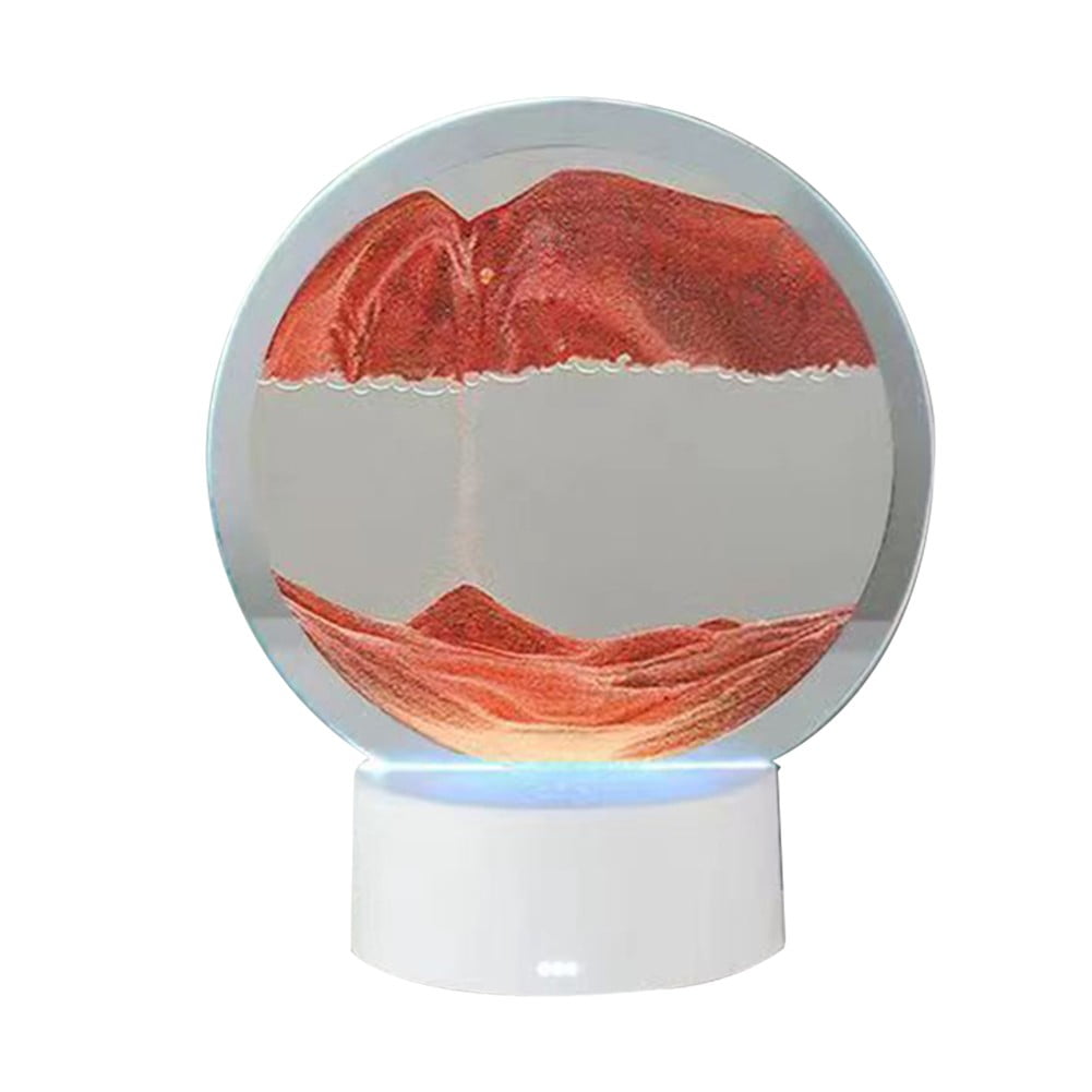 Unique 3D Moving Sand Art Table Lamp, Decorative Deep Sea Sandscape ...
