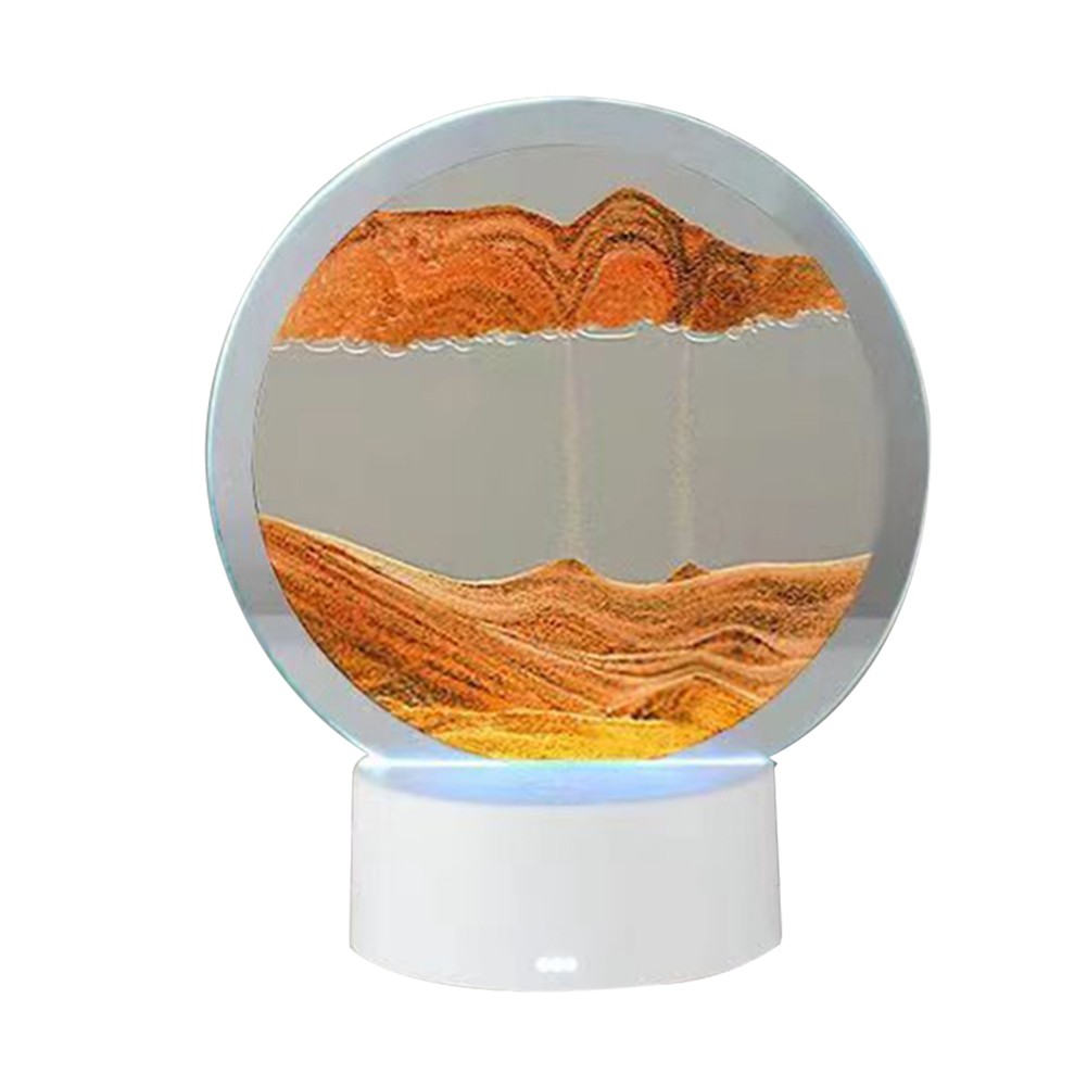 Unique 3D Moving Sand Art Table Lamp, Decorative Deep Sea Sandscape ...