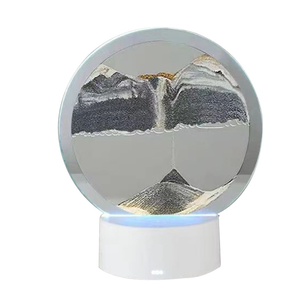 Unique 3D Moving Sand Art Table Lamp, Decorative Deep Sea Sandscape ...