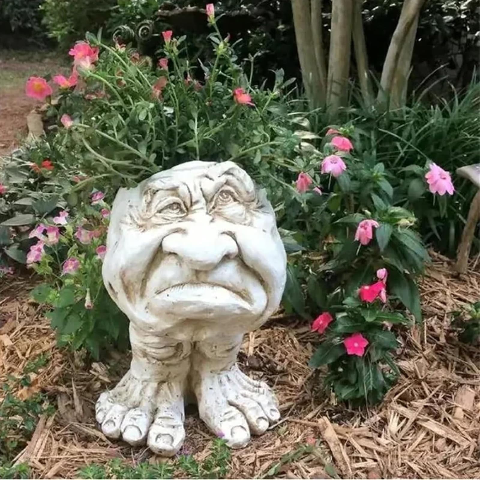 Funny Face Head Planter Pots for Indoor Outdoor Plants Flower Pots ...