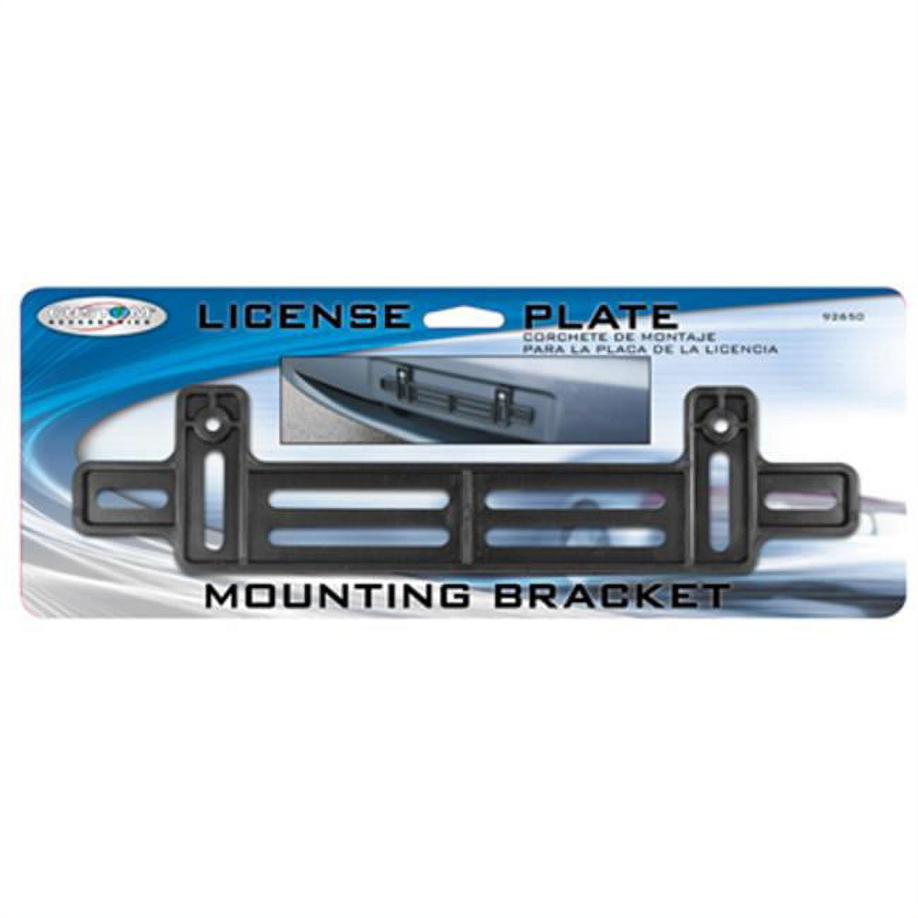 Custom Accessories 92650 License Plate Mounting Bracket, Black ...