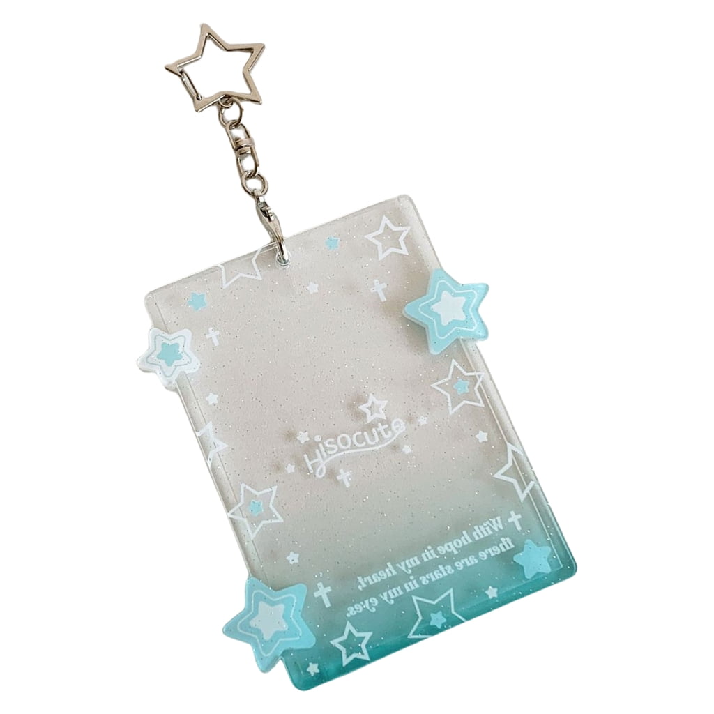 Unique Acrylic Star Card Holder Keychain Accessory Designed For Fans To ...