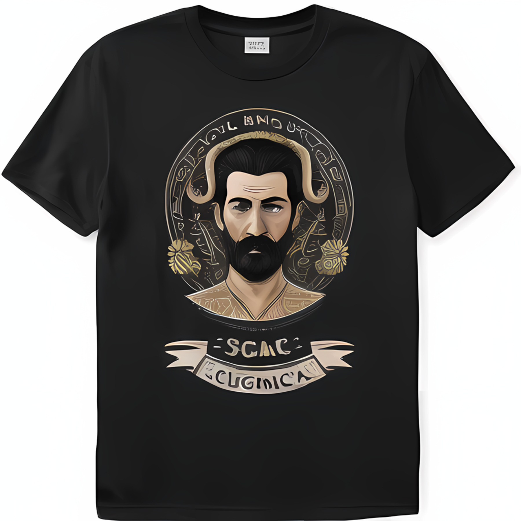 Unique And Kalil Portrait T-Shirt with SCogeneous Design Greek Inspired ...