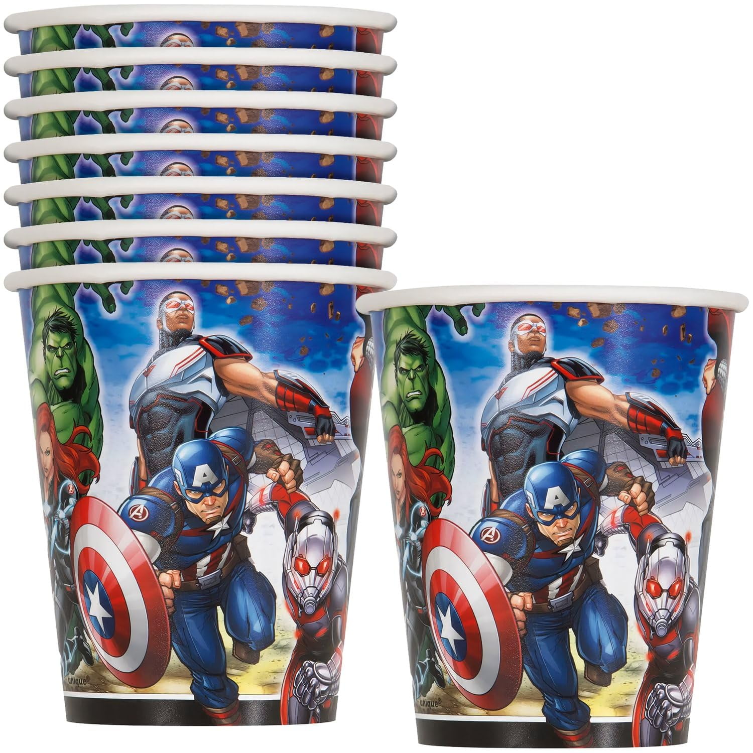 Unique Avengers Disposable Paper Cups, 8 Ct. - Walmart.com