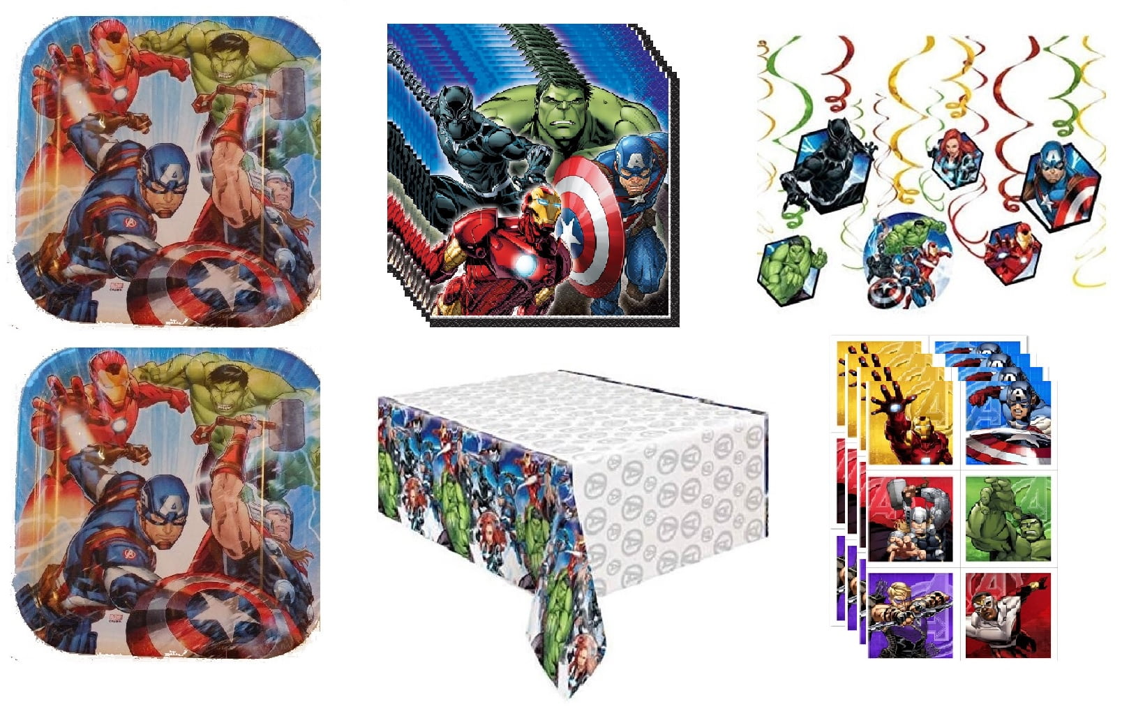 Unique Avengers Theme Party Supply Sets - Walmart.com