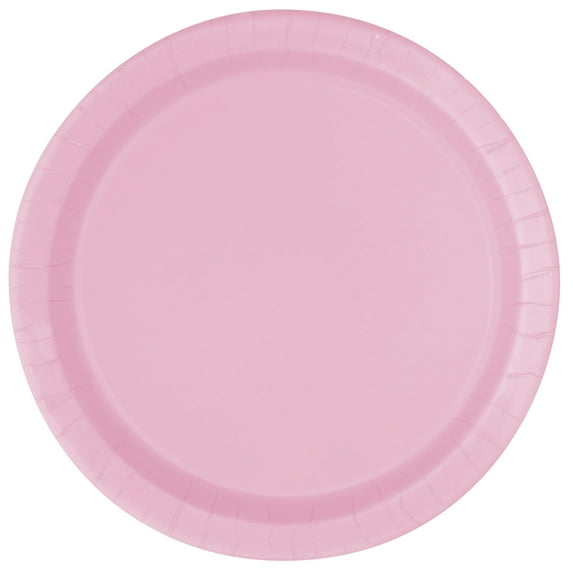 Unique Baby Pink Party Plates - Walmart.com