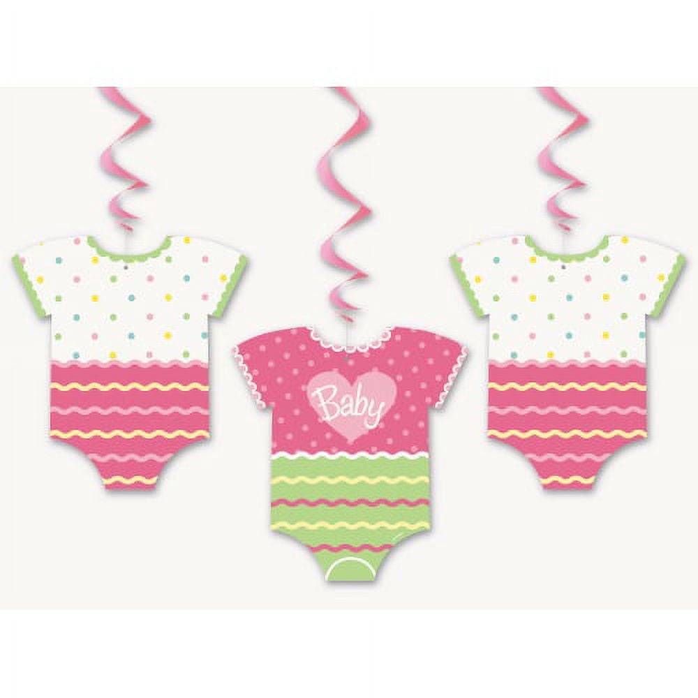 Unique Baby Shower Hanging Swirls (3 ct), Multicolor - Walmart.com