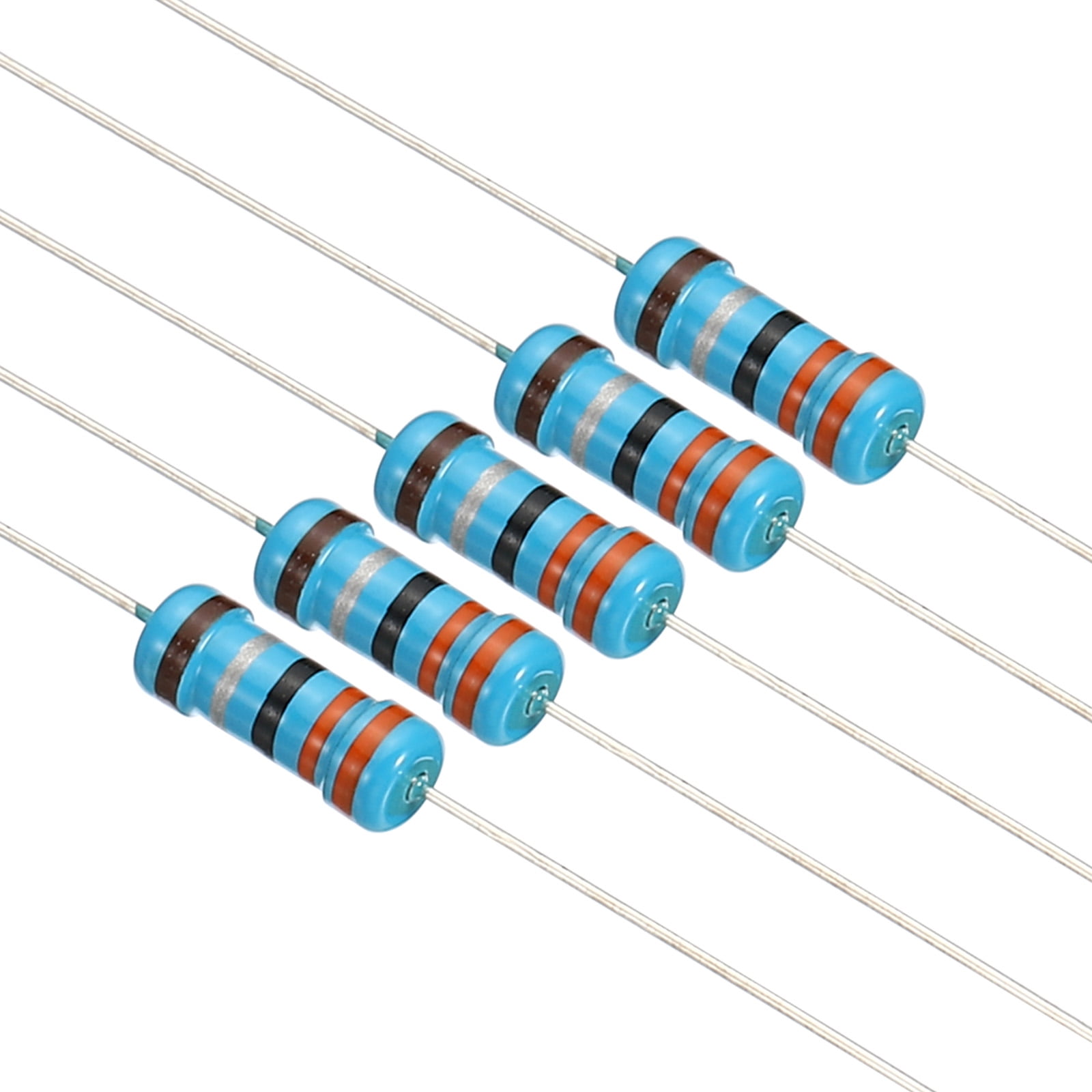 Unique Bargains 0.1Ohm to 750Ohm Metal Film Resistor Assortment Kit 30 ...