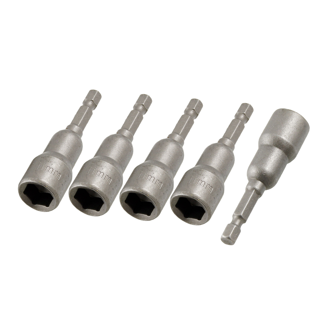 Unique Bargains 1/4" Shank 11mm Hex Socket Spanner Nut Driver Bits ...