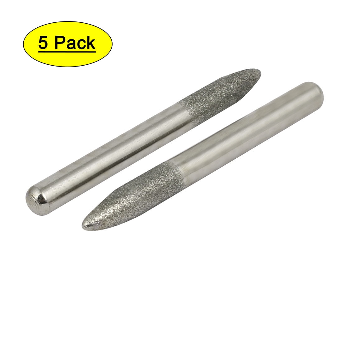 Unique Bargains 1/4" Shank 6mm Tip Dia Cone Head Grinding Bit Diamond ...