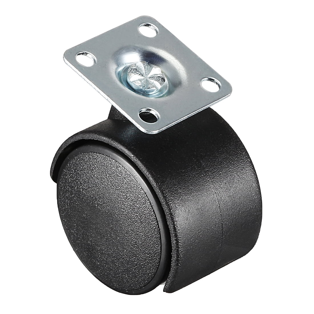 Unique Bargains 1.46 inch Swivel Casters Nylon Twin Wheel, Top Plate ...