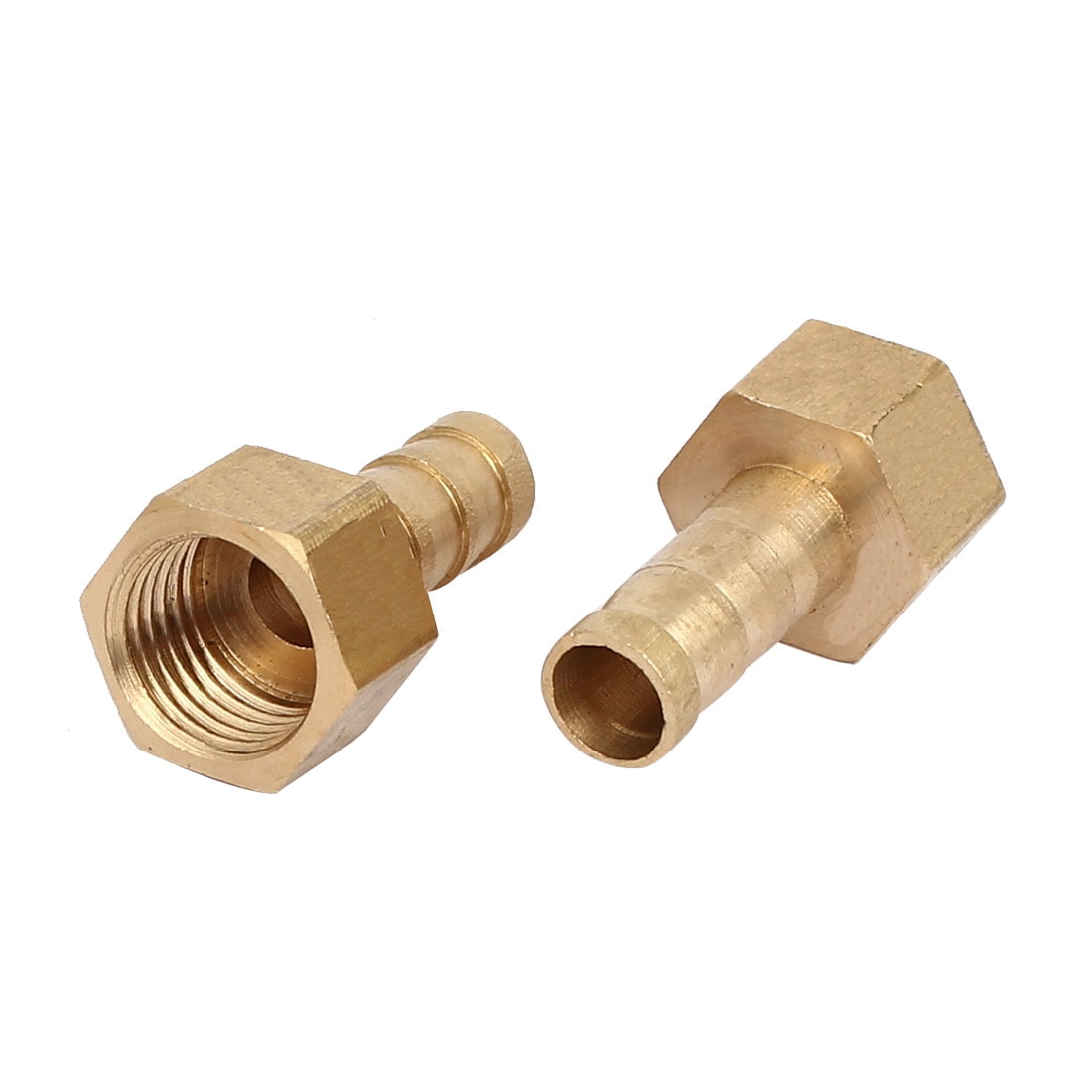 Unique Bargains 1/4BSP Female Thread 8mm Hose Barb Brass Tubing Coupler ...