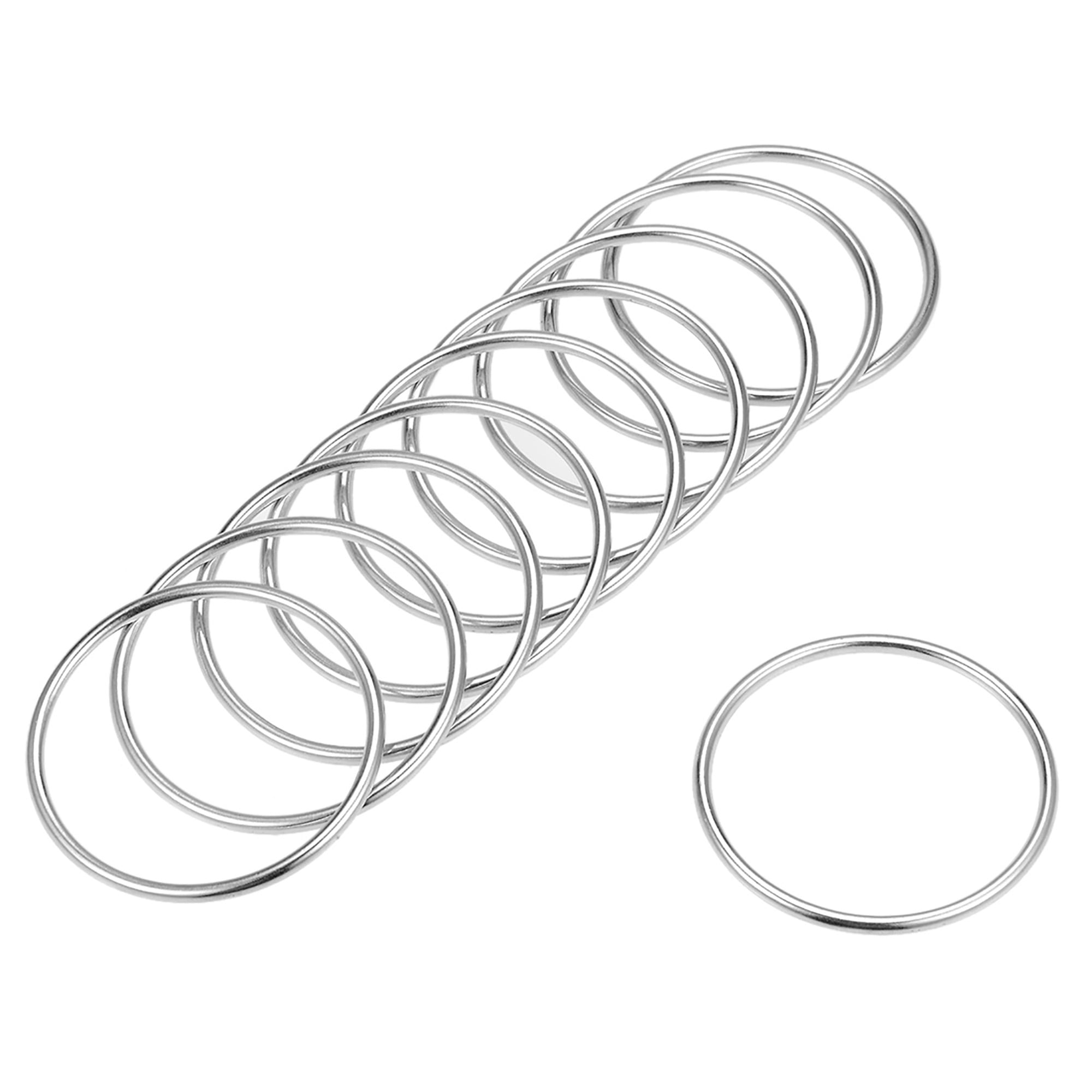 Unique Bargains 1.97'' O Ring Buckle O-Rings for Hardware Bag Belt ...