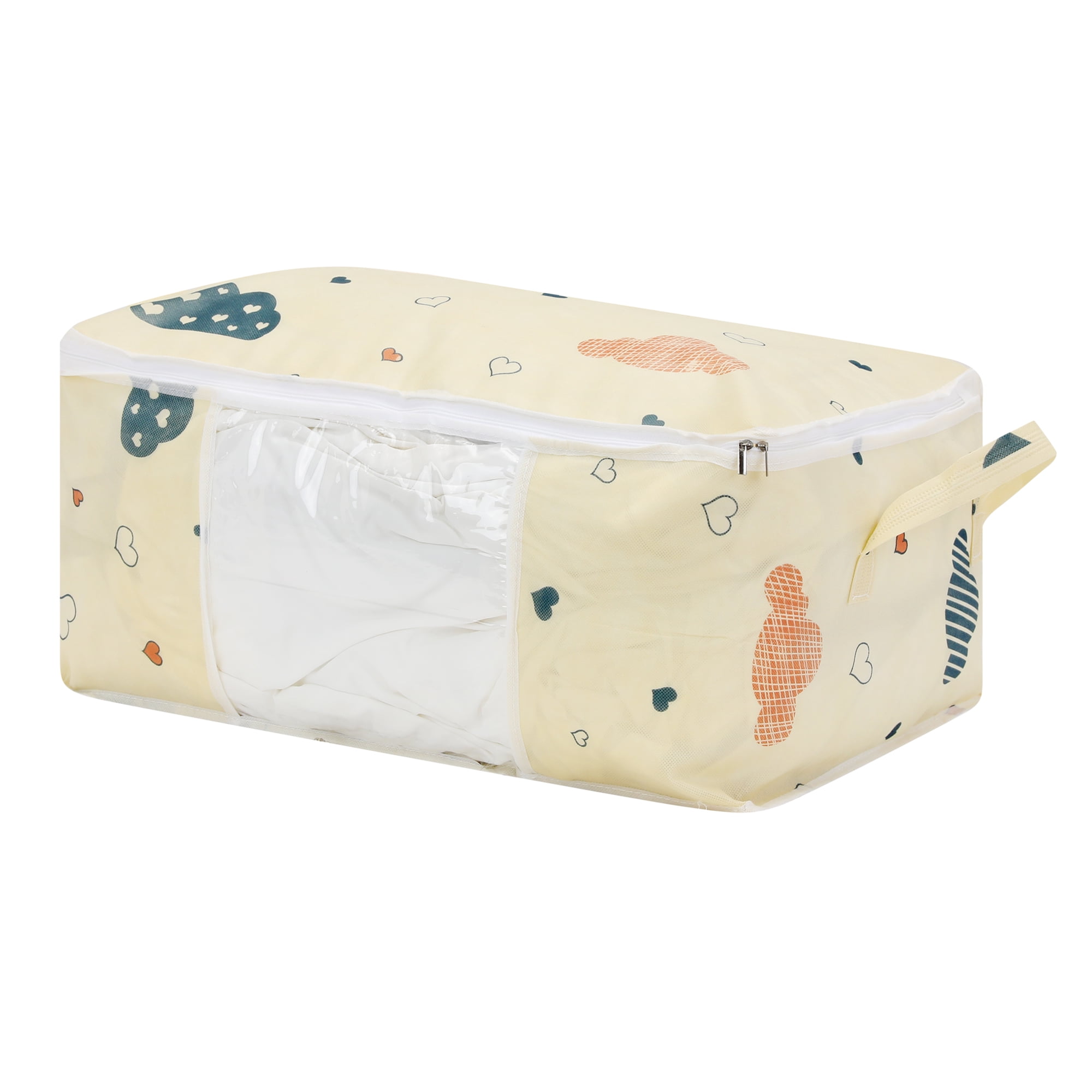 Unique Bargains 1 Pack Clothes Storage Bags Moving Bags Beige 21.5*14 ...