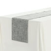 QUTETN Gray Hollow Table Runner Rectangle Double Solid Fabric Farmhouse ...