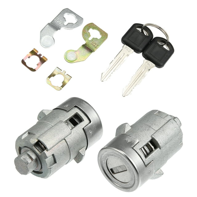 Unique Bargains 1 Pair Door Lock Cylinder Set w/ 2 Key for GMC Sierra ...