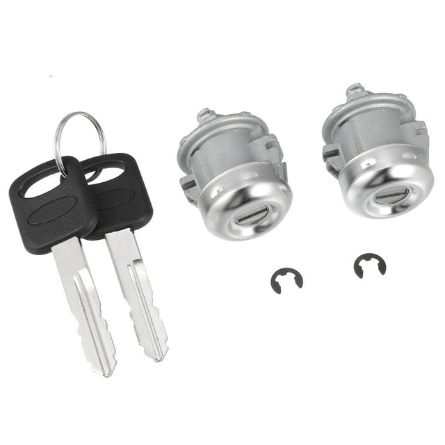 Unique Bargains 1 Pair Front Door Lock Cylinder Tumbler with Key Set ...