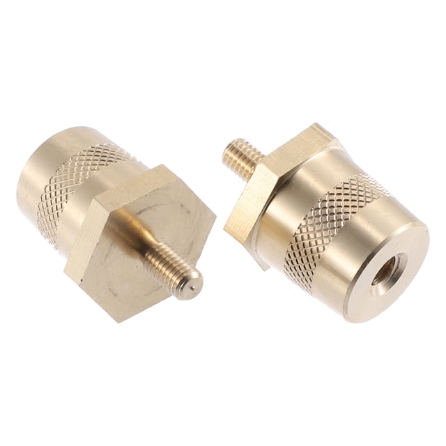 Unique Bargains 1 Pair M5 Auto Battery Terminal Connector Brass Tone ...
