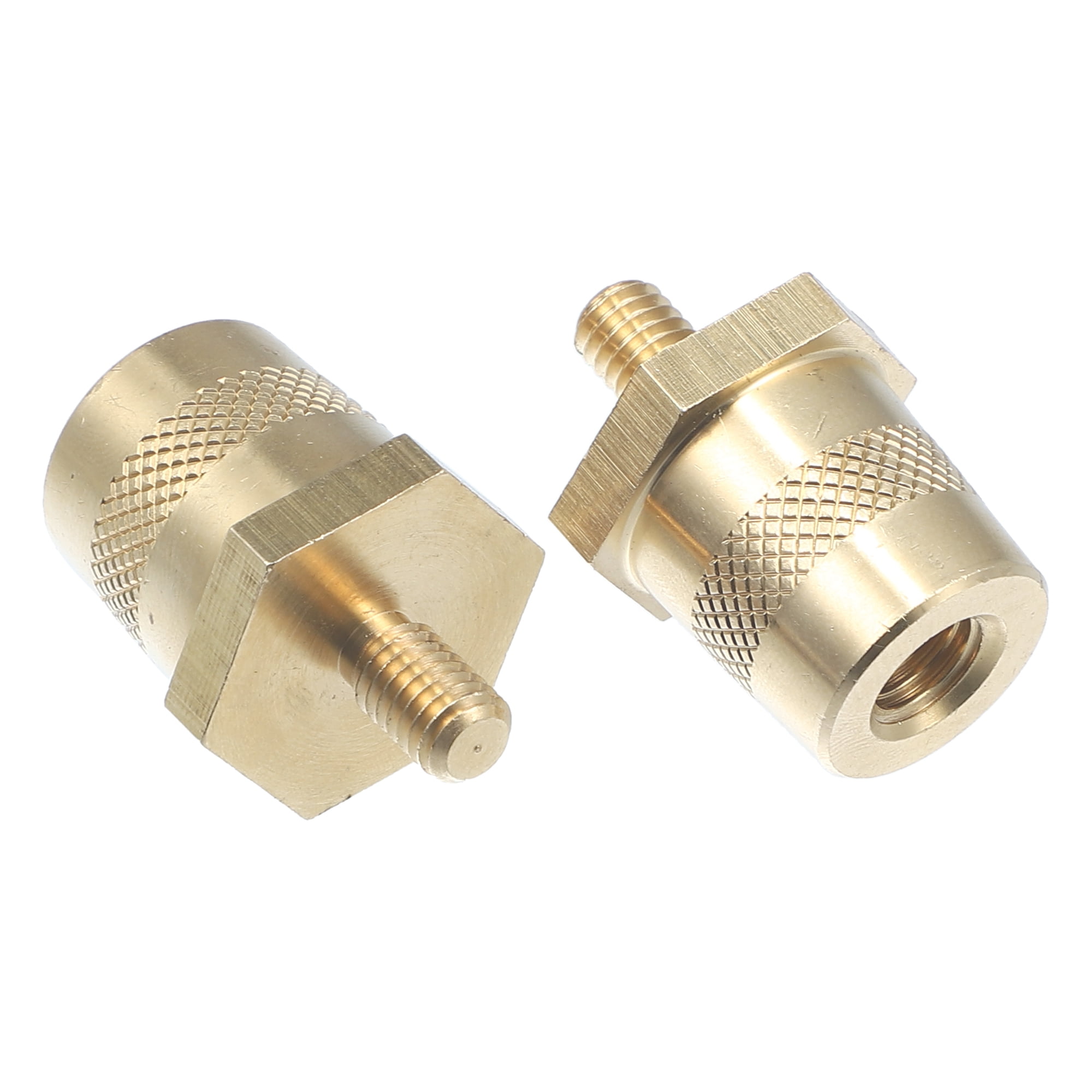Unique Bargains 1 Pair M6 Auto Battery Terminal Connector Brass Tone ...