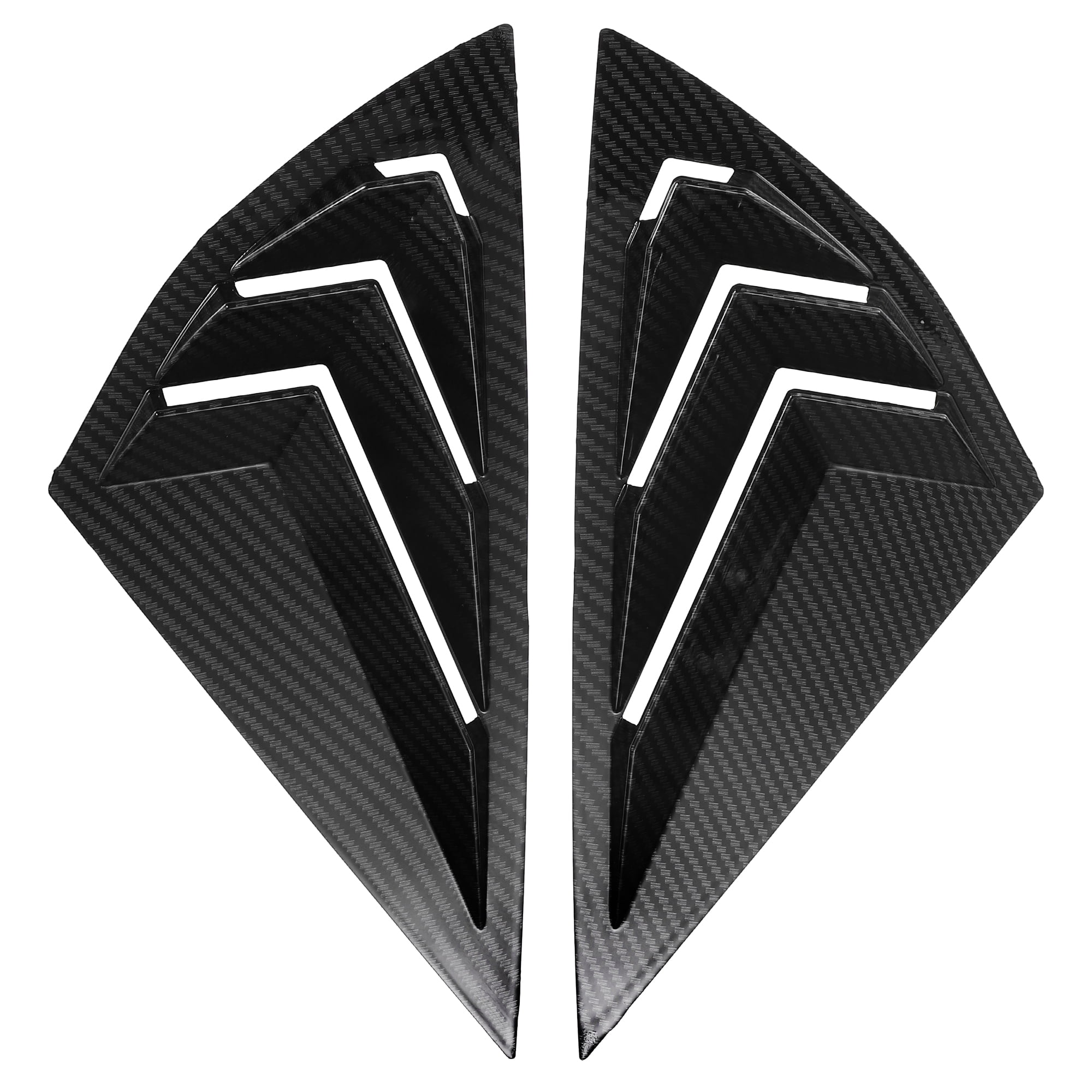 Unique Bargains 1 Pair Rear Side Window Louvers Vent Cover Trim for ...