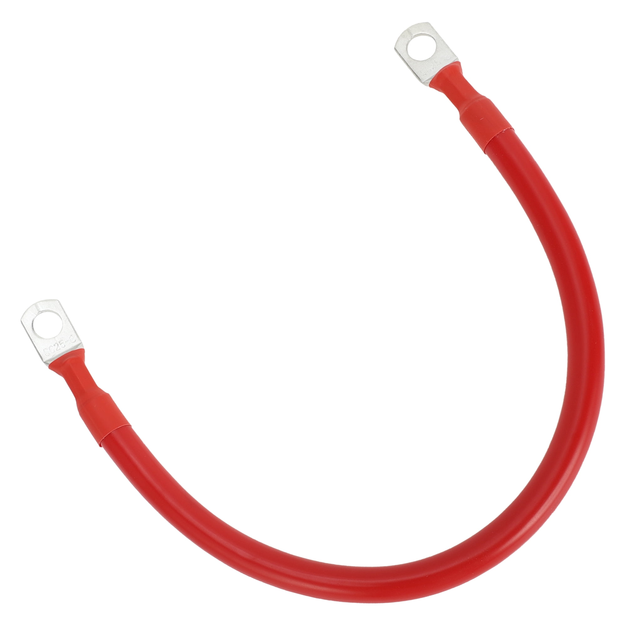 Unique Bargains 1 Pc 4 AWG Gauge 1FT Copper Battery Inverter Cable 5/16 ...