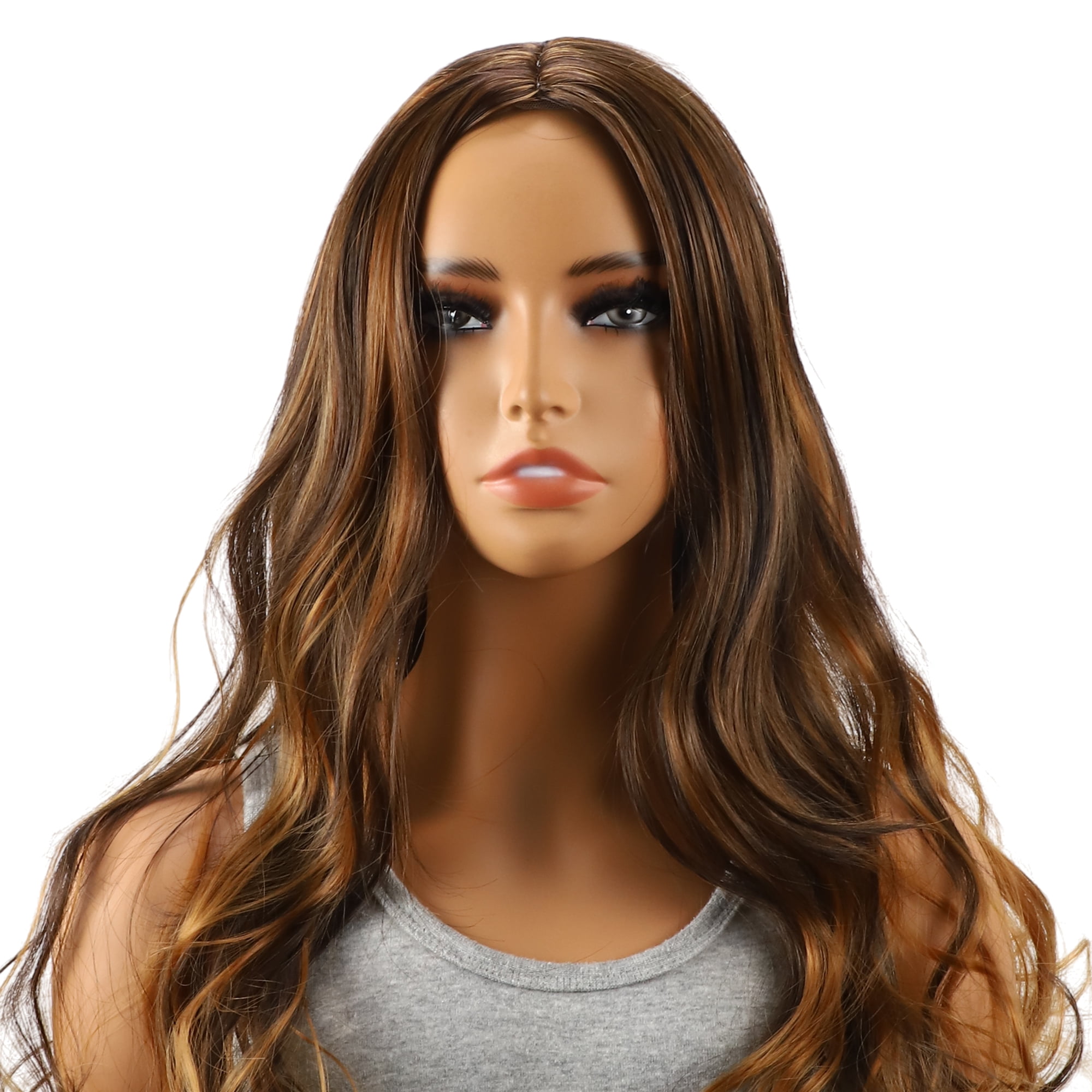 Unique Bargains 1 Pc 24inch Big Curly Long Hair Wig High Temperature ...