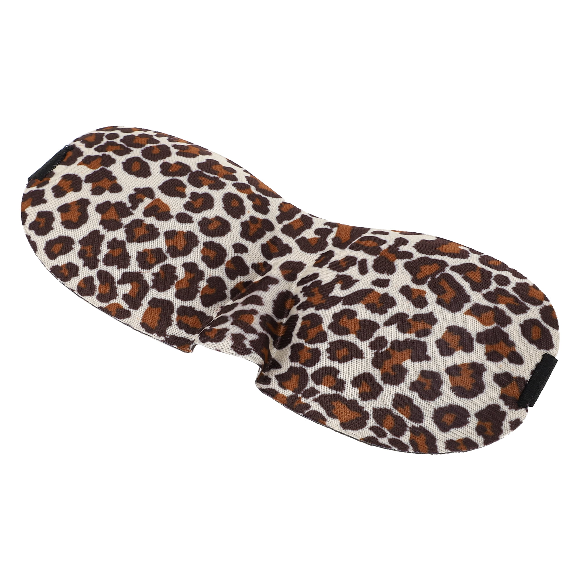 Unique Bargains 1 Pc Brown Leopards Pattern 3D Sleep Mask Breathable 3D ...