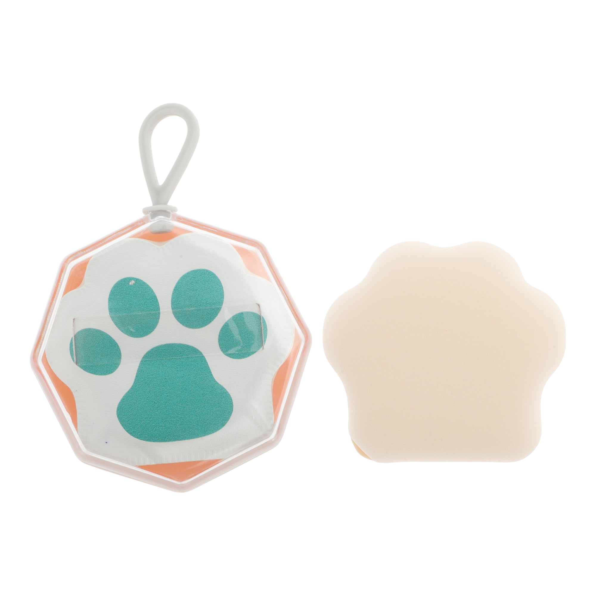 Unique Bargains 1 Pc Cat Paw Shaped Powder Puff for Travel Dressing ...