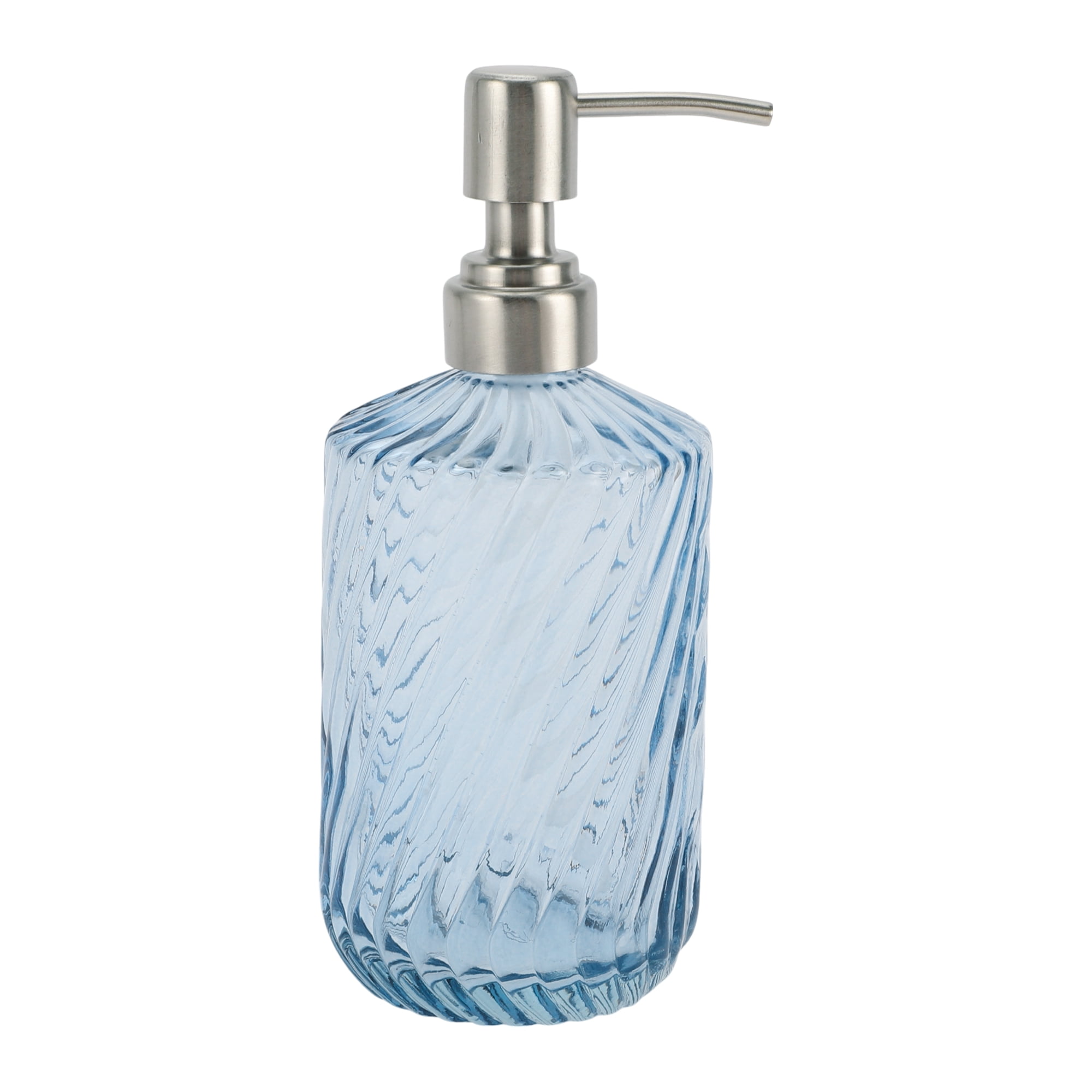 Unique Bargains 1 Pc Twill Lines Soap Pump Dispenser for Bathroom 450ml ...