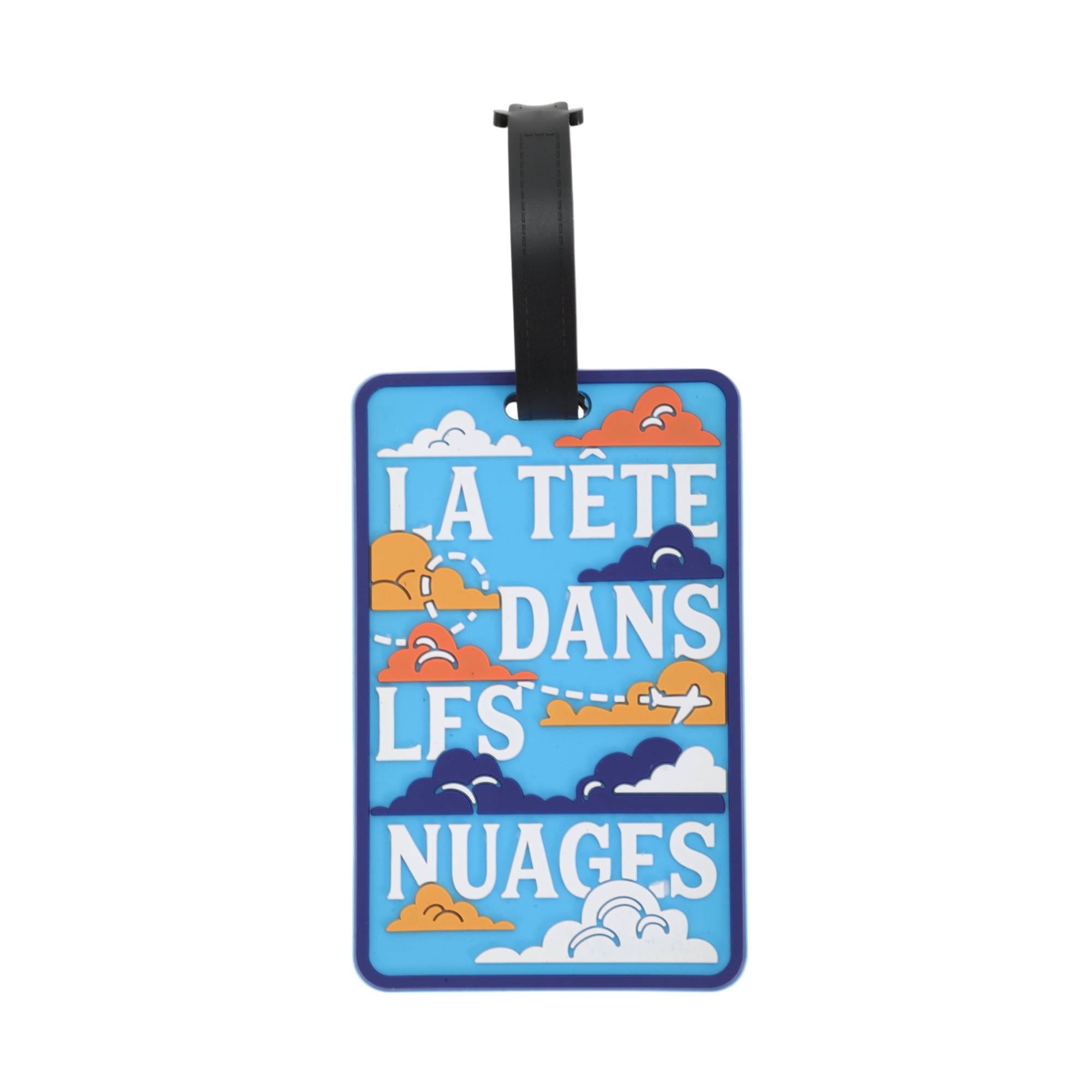 Unique Bargains 1 Pc Cloud Luggage Tag for Travelling Blue Soft Rubber ...