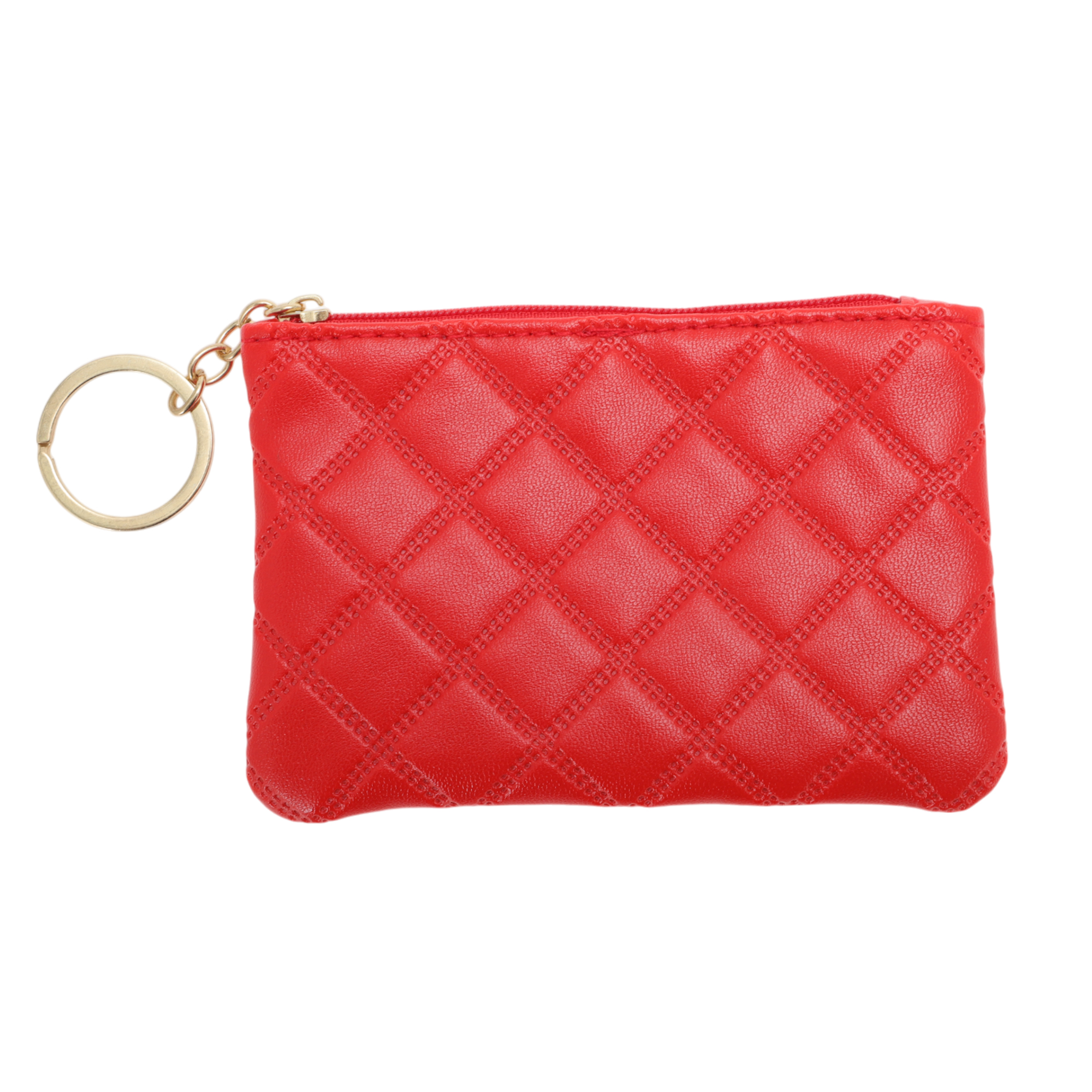 Unique Bargains 1 Pc Coin Purse Wallet Argyle Coin Purse Pouch Red ...