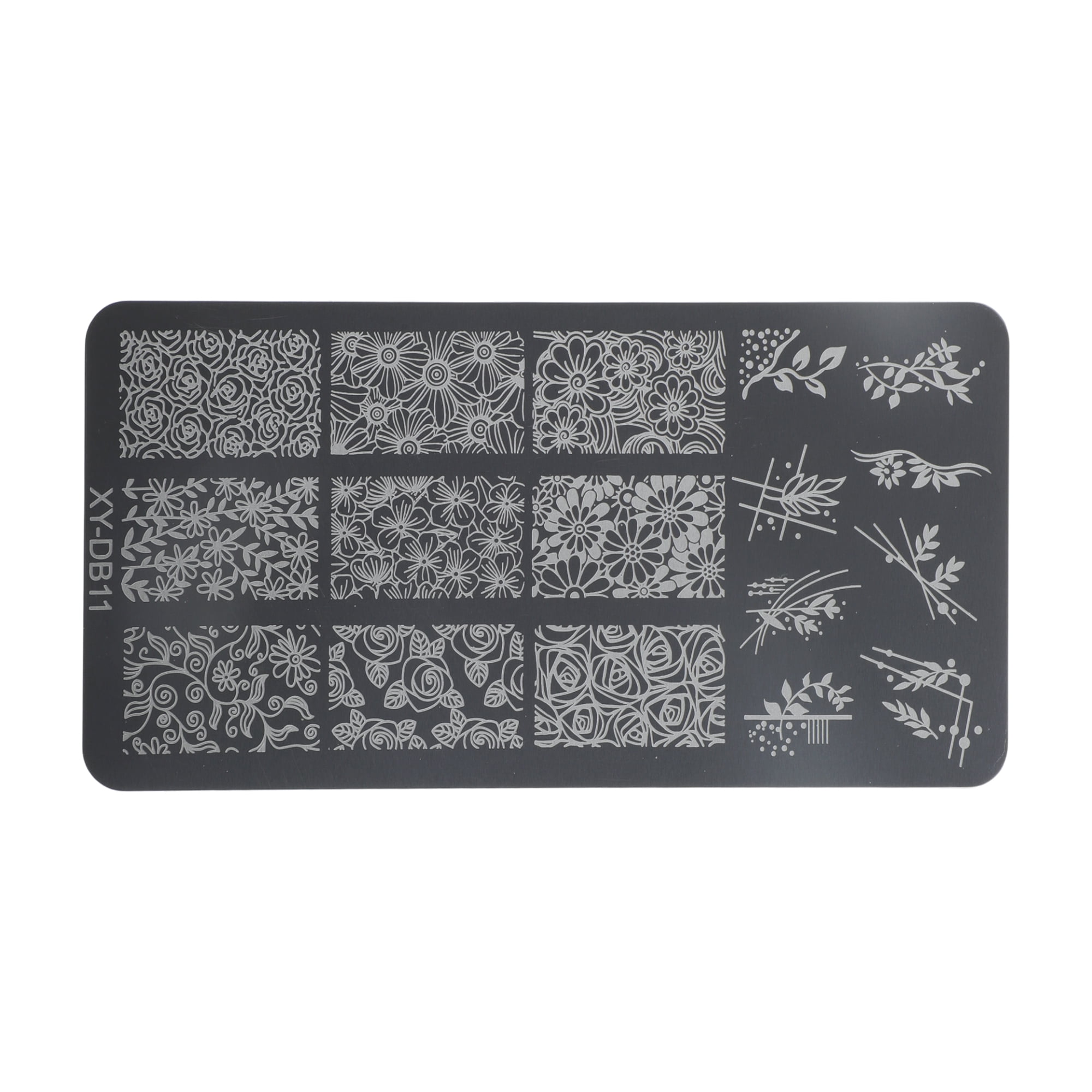 Unique Bargains 1 Pc Colorful Nail Art Stamp XY-DB11 Silver Tone ...