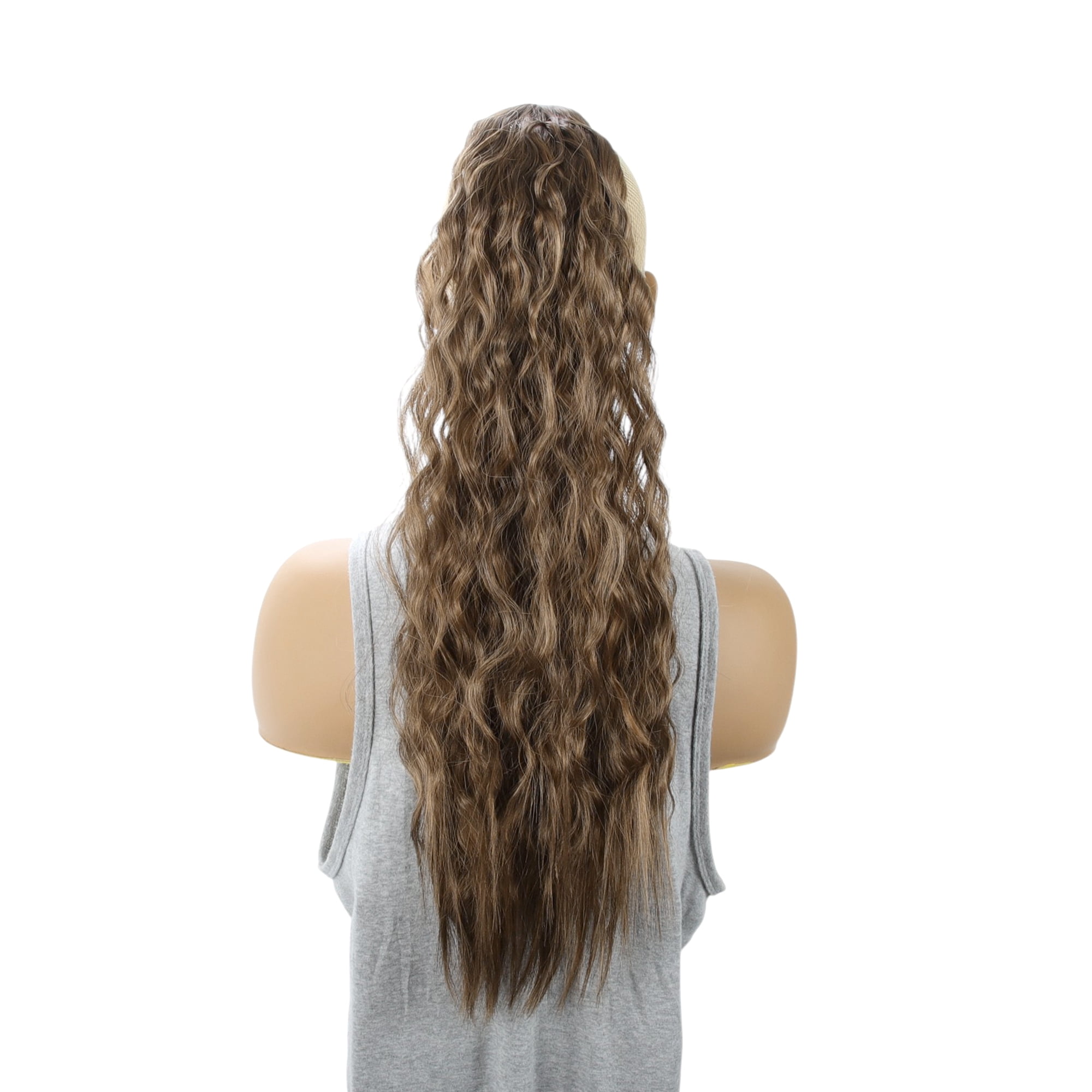 Unique Bargains 1 Pc Corn Curly Ponytail Long Hair Hair Extensions High ...