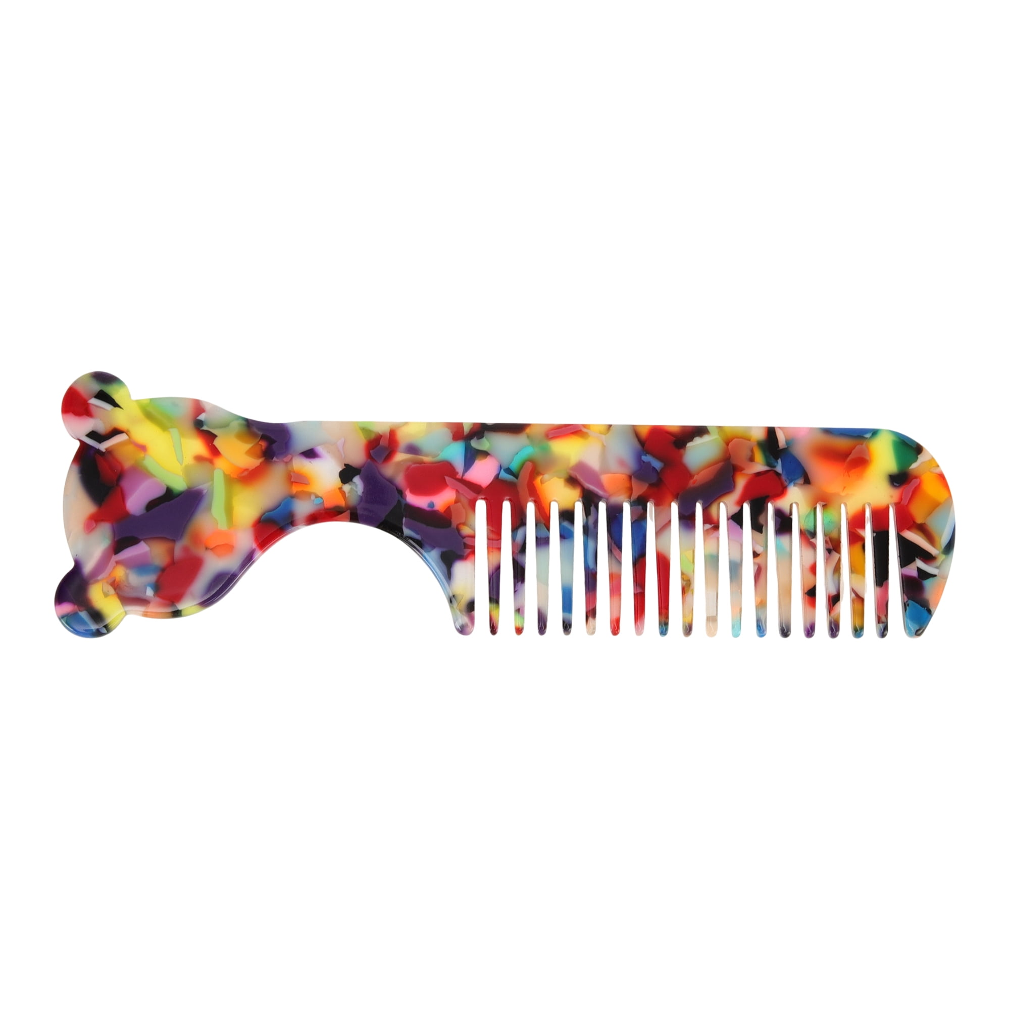 Unique Bargains 1 Pc Cute Cartoon Anti-Static Handle Hair Comb Assorted ...