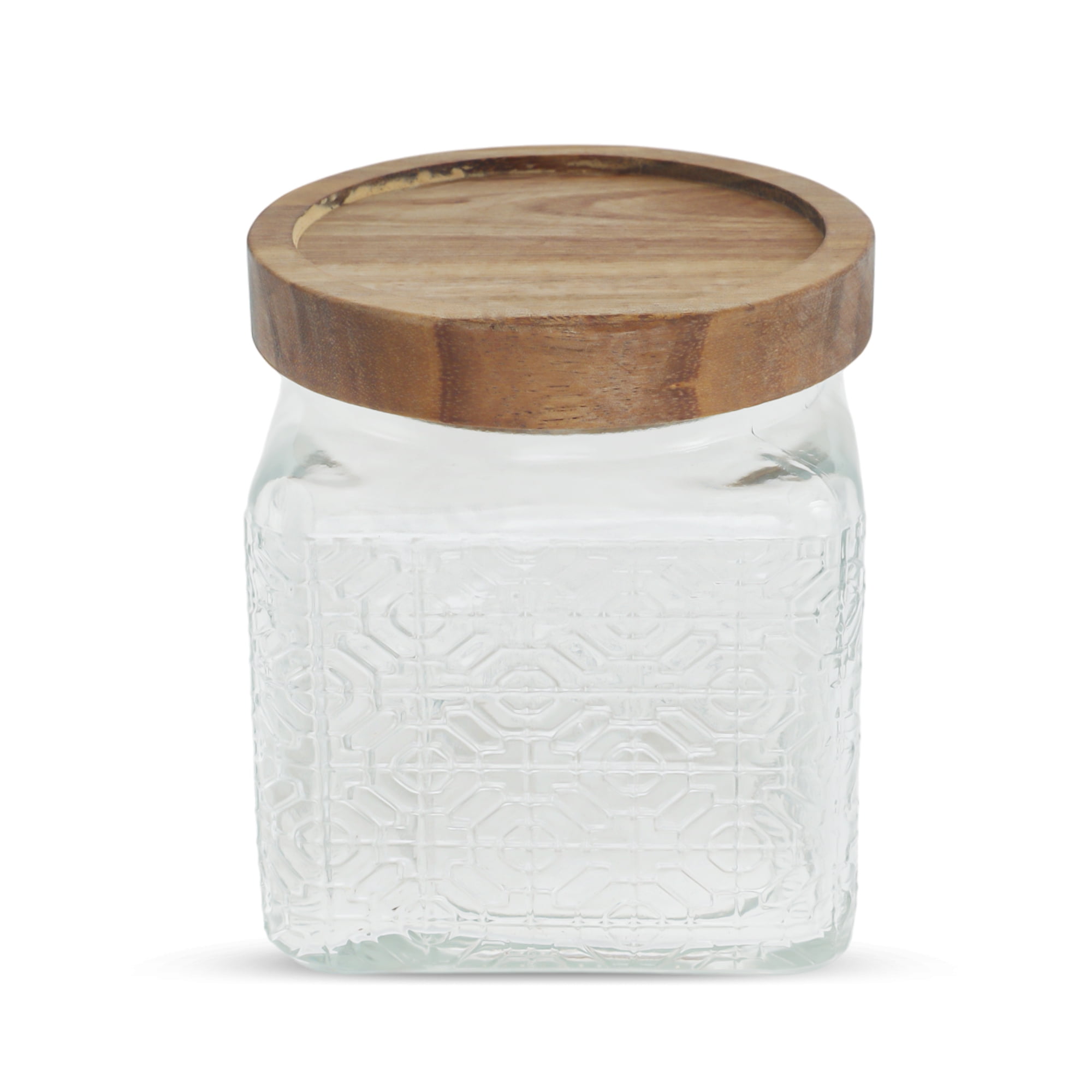 Unique Bargains 1 Pc Decorative Glass Jar with Lid Durable Window Paper ...