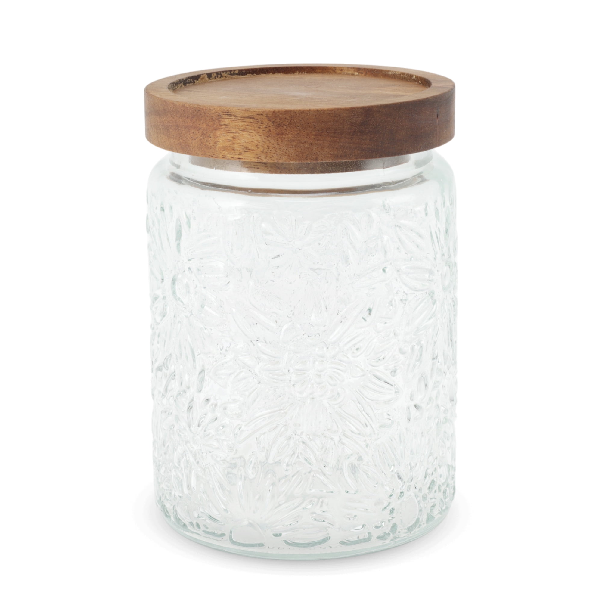 Unique Bargains 1 Pc Decorative Glass Jar with Lid Firework Pattern ...