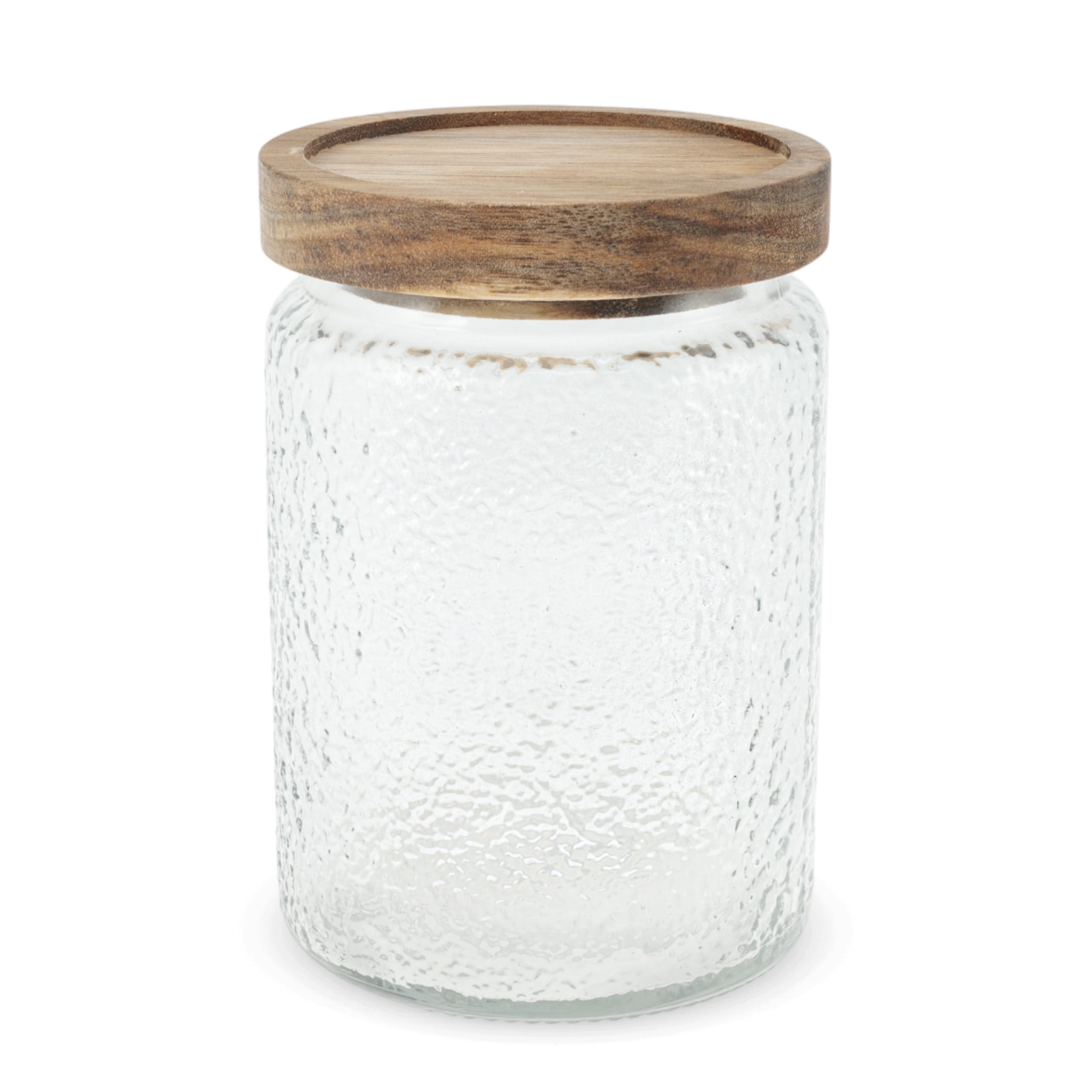 Unique Bargains 1 Pc Decorative Glass Jar with Lid Texture Multipurpose ...