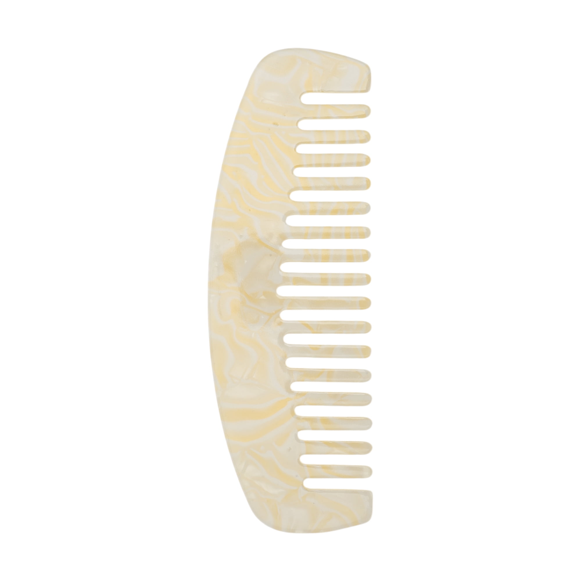 Unique Bargains 1 Pc Durable Marble Hair Comb Beige Acetate Sheet ...