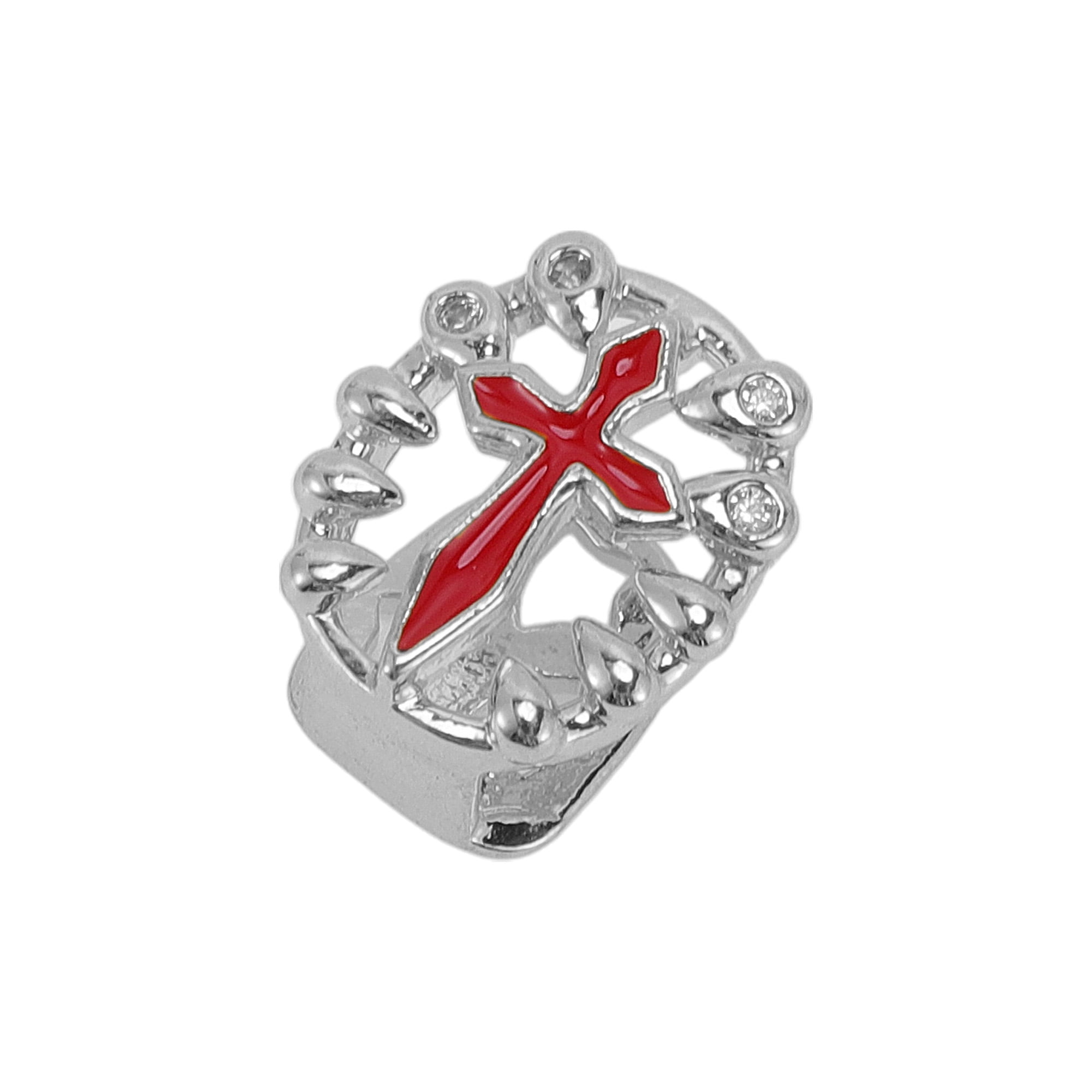 Unique Bargains 1 Pc Fake Grills Hip Hop Cross-shaped Teeth Grillz ...