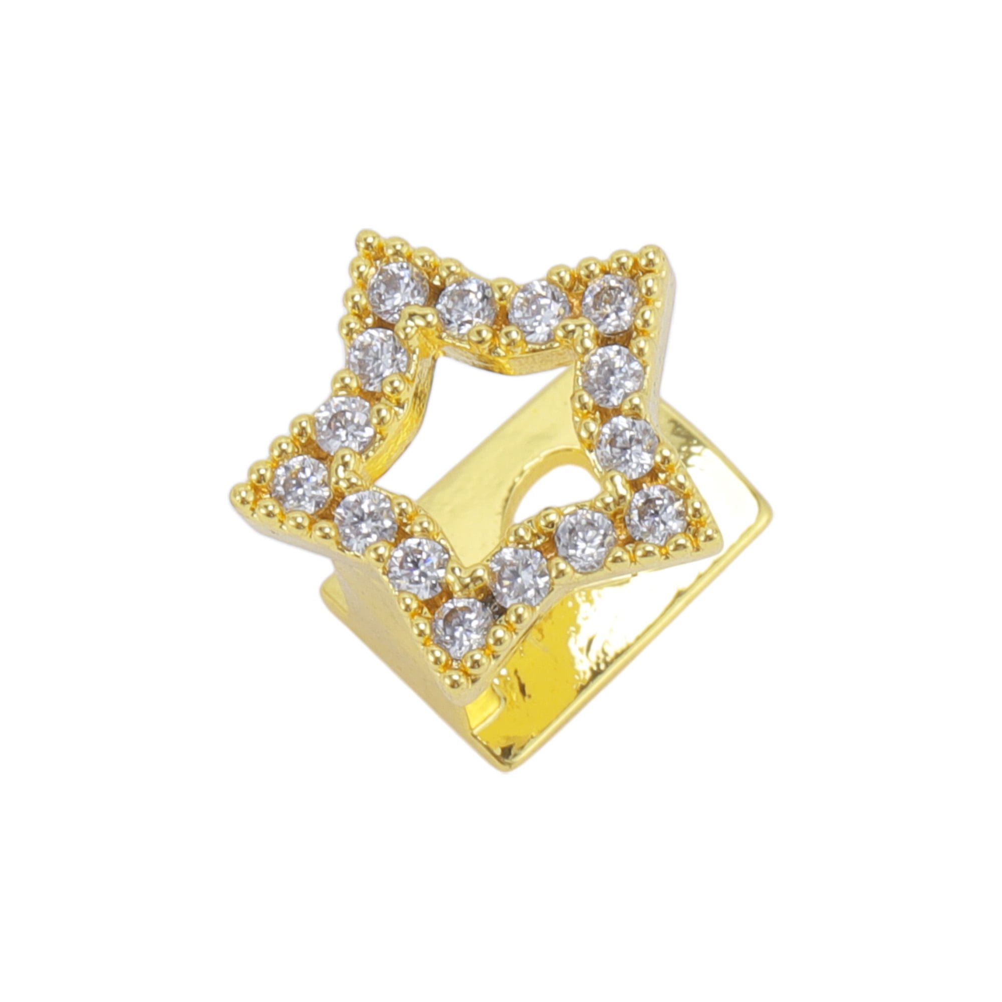Unique Bargains 1 Pc Fake Grills Hip Hop Five-Pointed Star Teeth Grillz ...