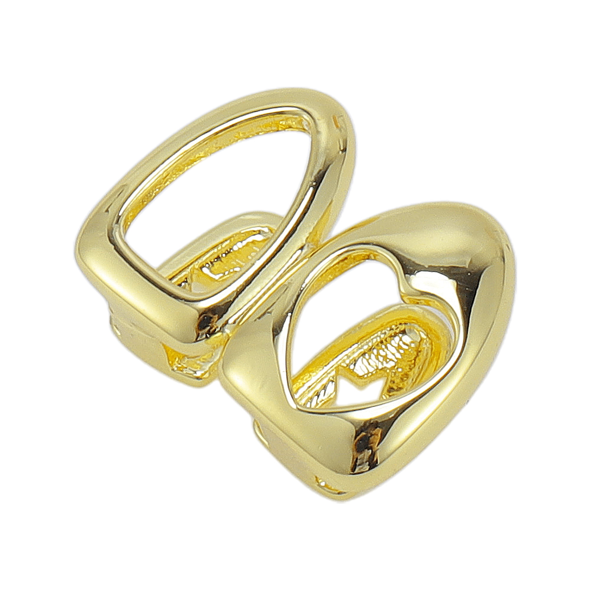 Unique Bargains 1 Pc Fake Grills Hip Hop Hollowout Heart Teeth Grillz ...