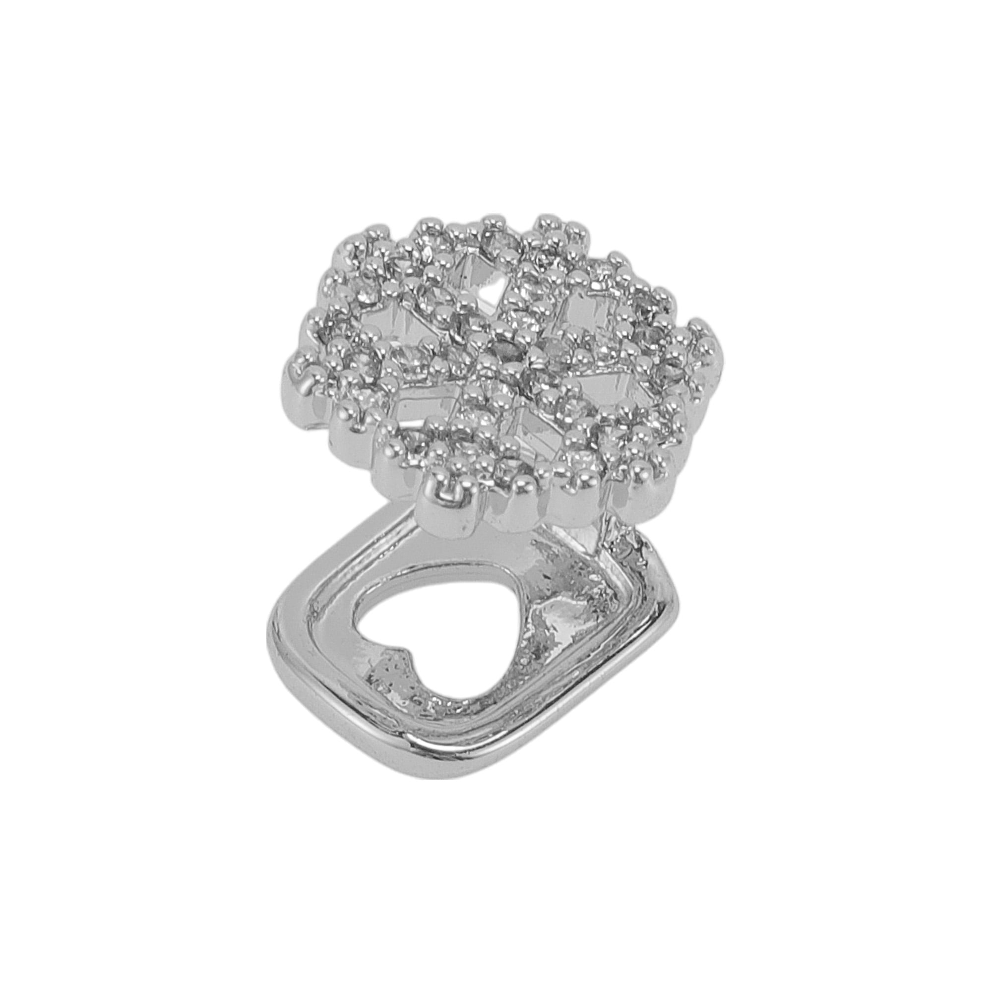 Unique Bargains 1 Pc Fake Grills Hip Hop Snowflake Teeth Grillz Silver ...
