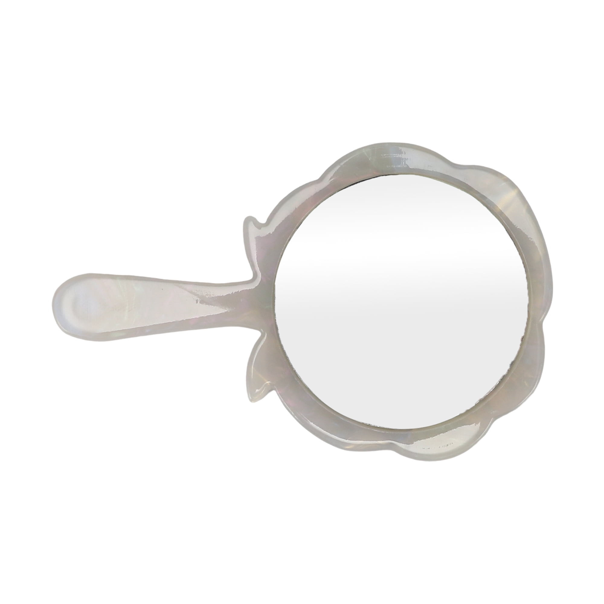 Unique Bargains 1 Pc Girls Rose Shape Handheld Mirror for Business ...