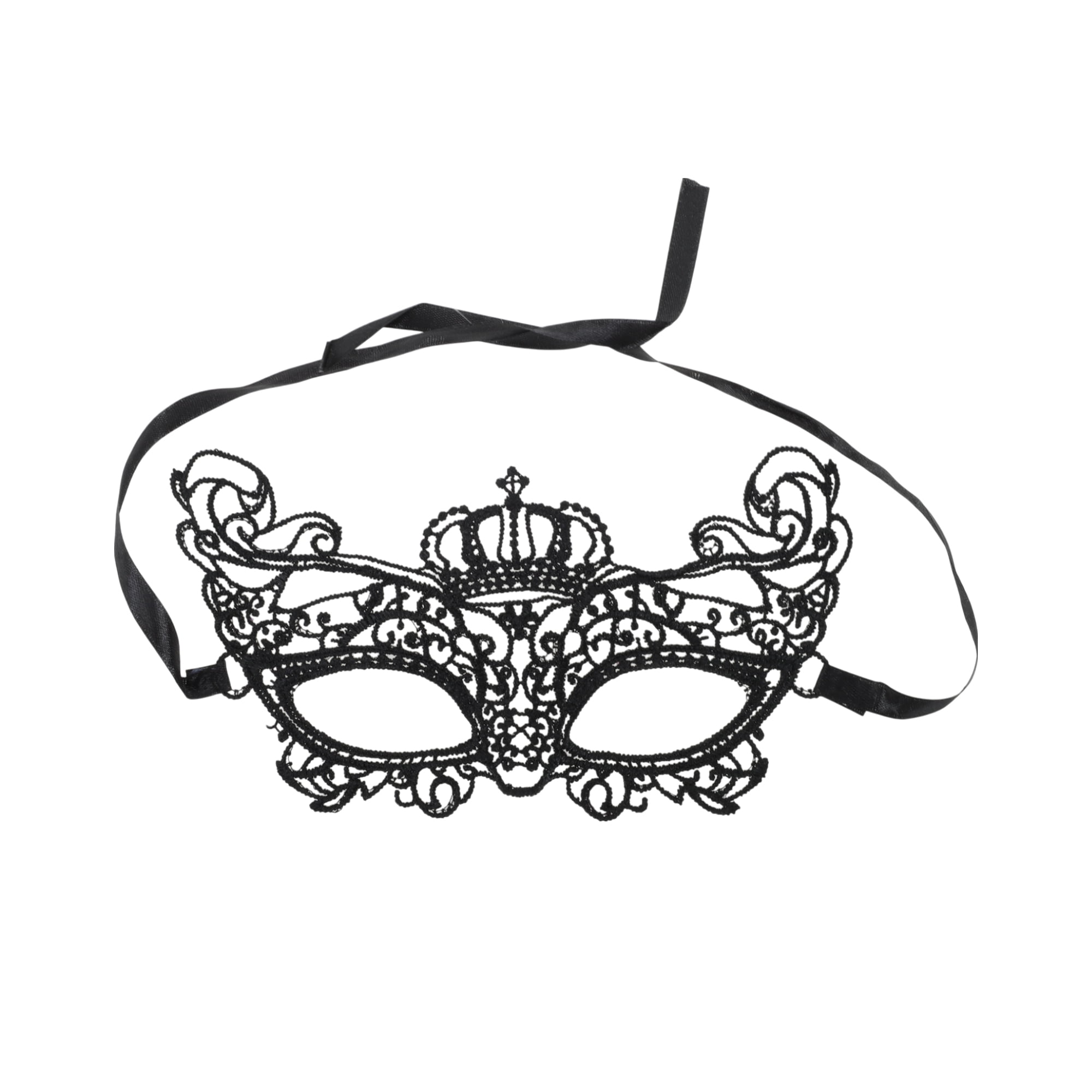 Unique Bargains 1 Pc Lace Crown Half Face Party Mask for Masquerade ...