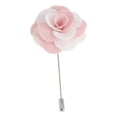 Unique Bargains 1 Pc Lapel Pin Two-tone Camellia Suit Pin White Pink ...