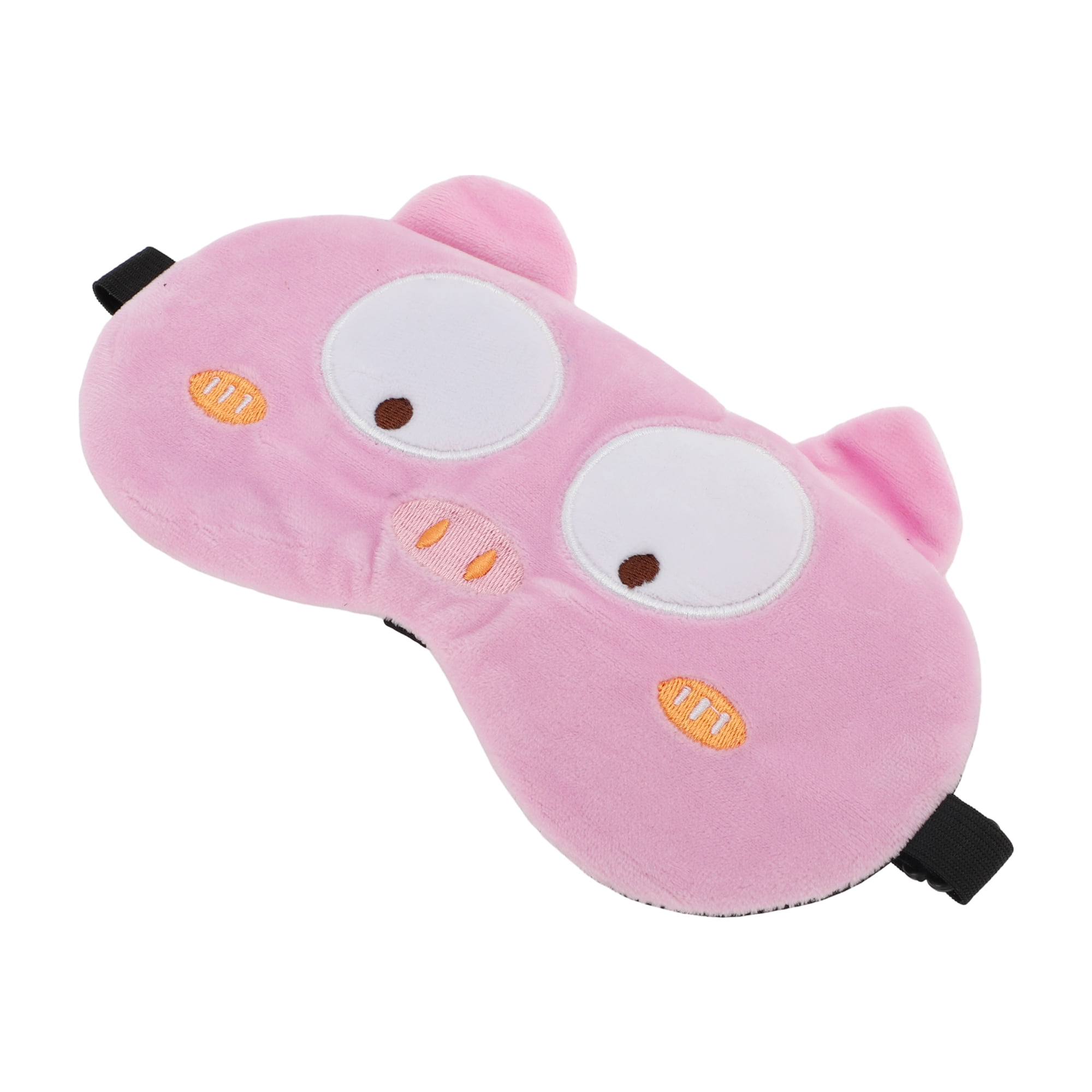 Unique Bargains 1 Pc Pink Cartoon Small Pig Sleep Mask Soft Eye Shade ...