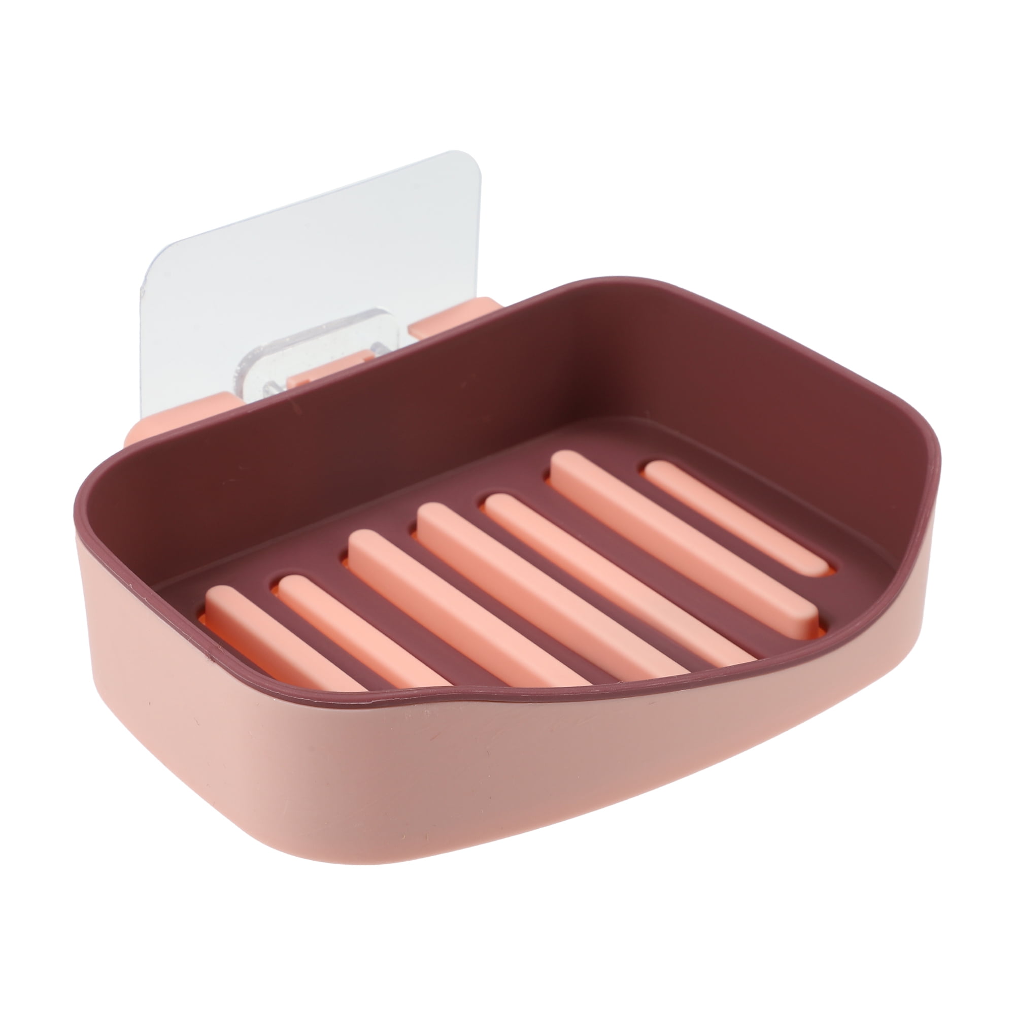 Unique Bargains 1 Pc Soap Dish Keep Soap Dry Drill Free Soap Holder for ...