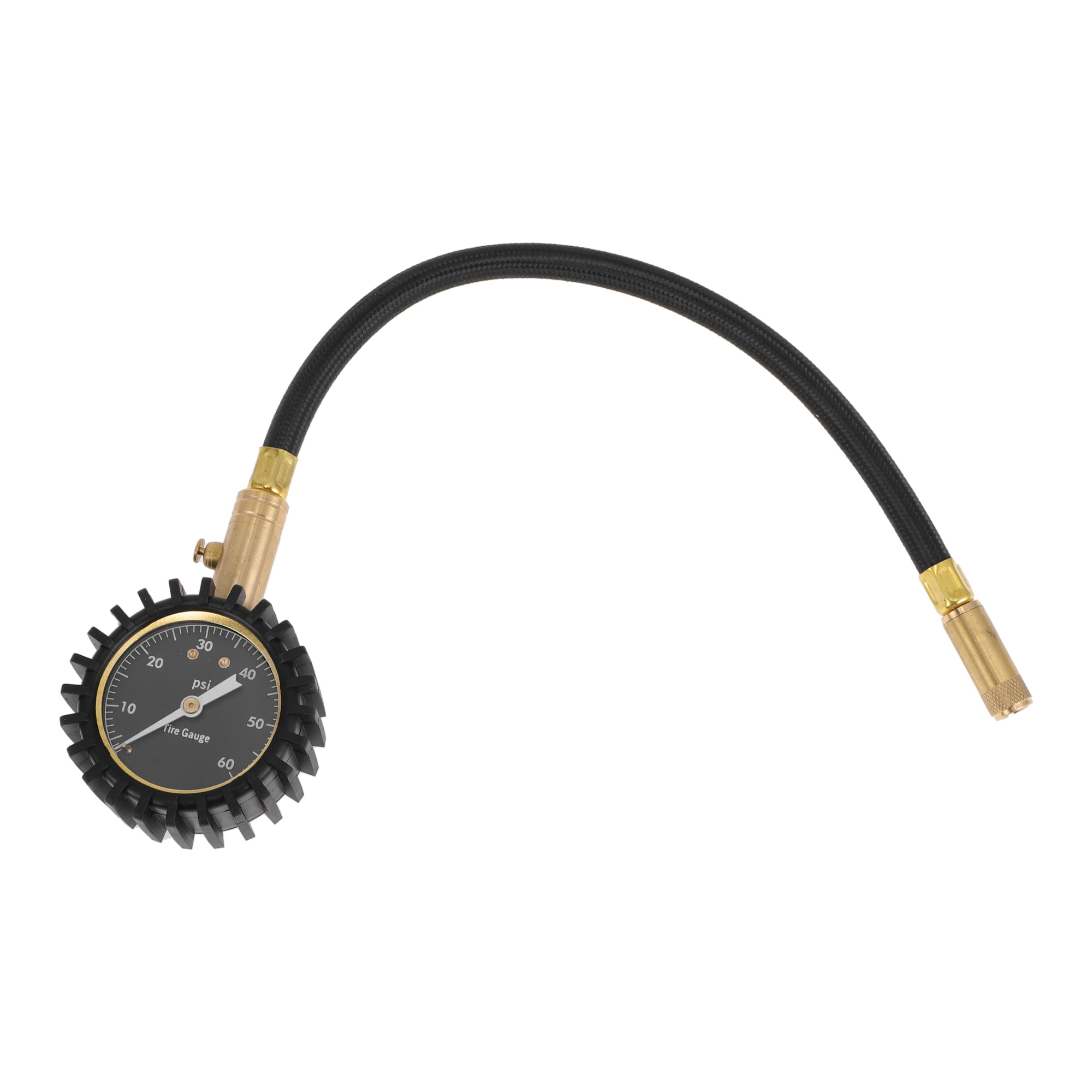 Unique Bargains 1 Pc Universal Tire Pressure Gauge 0-60 PSI 2.56 Inch ...