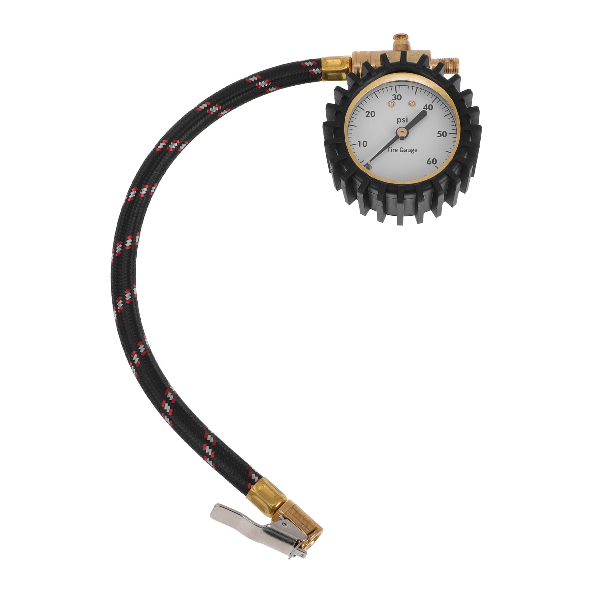 Unique Bargains 1 Pc Universal Tire Pressure Gauge 0-60PSI 2.56Inch ...